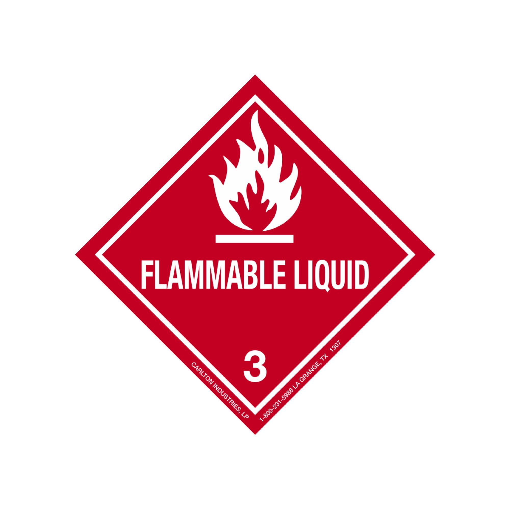 Flammable Liquid Shipping Label | Carlton Industries
