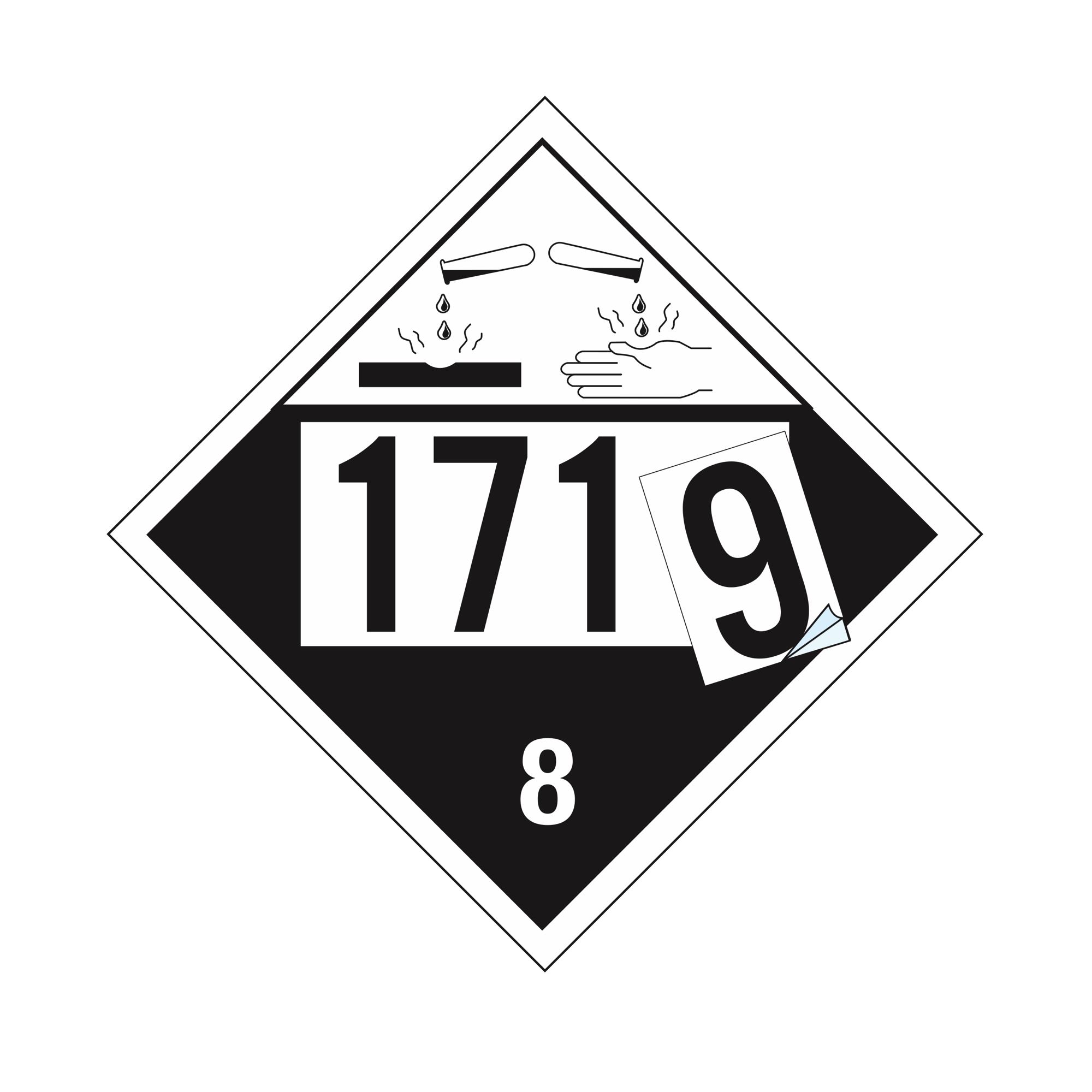 Placard Number Kit - Black on White | Carlton Industries