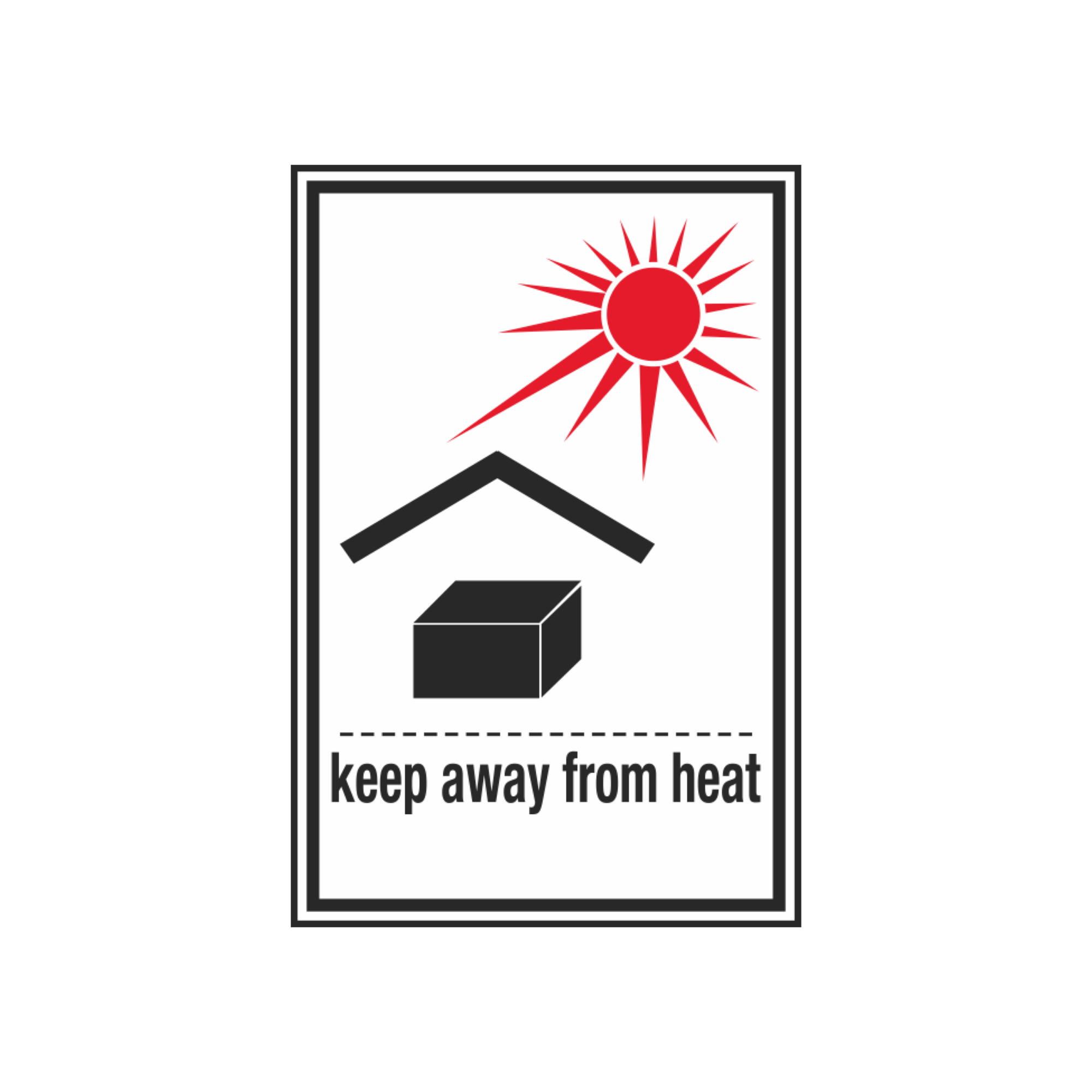 Keep Away From Heat - Label | Carlton Industries