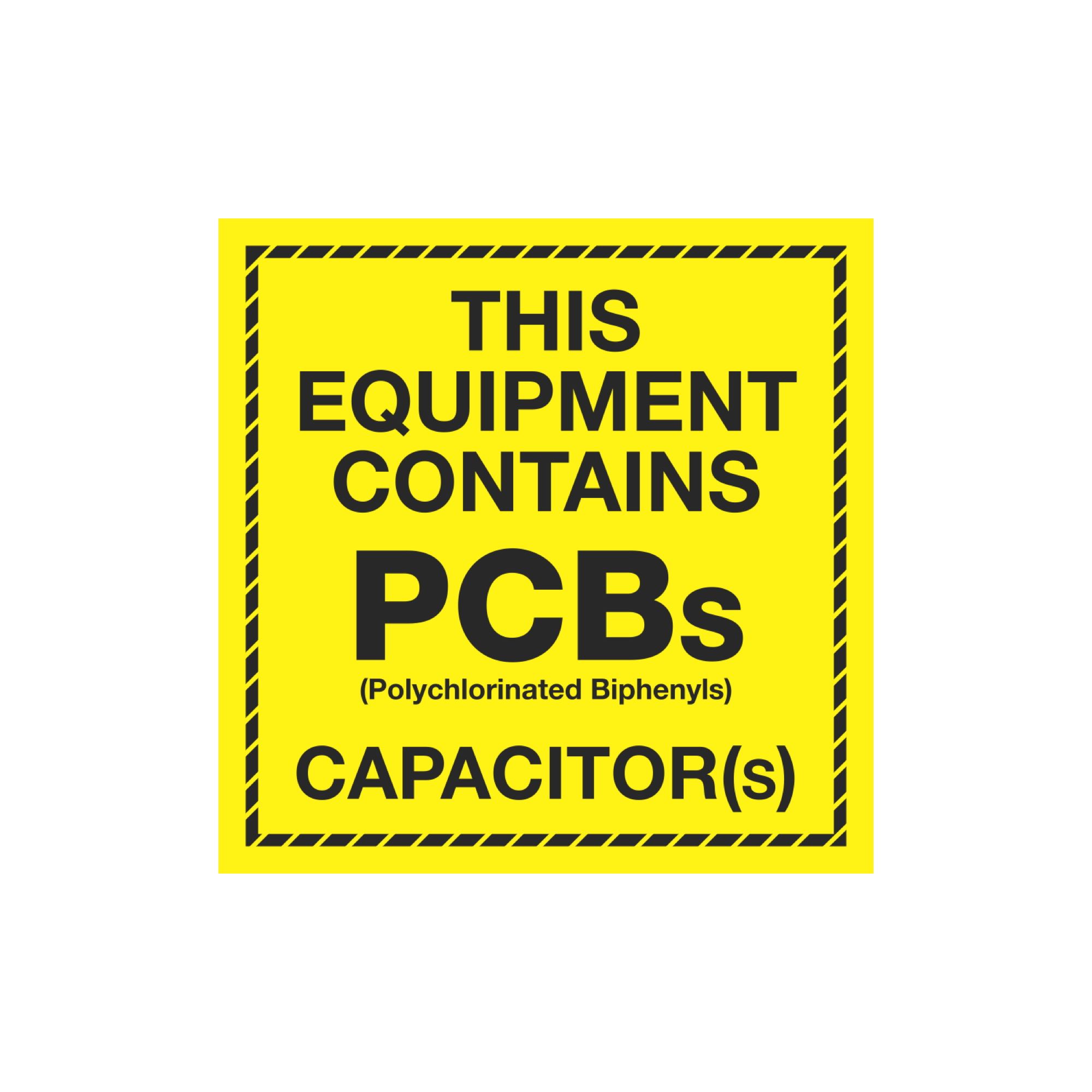 PCB Decals - This Equipment Contains PCBs | Carlton Industries