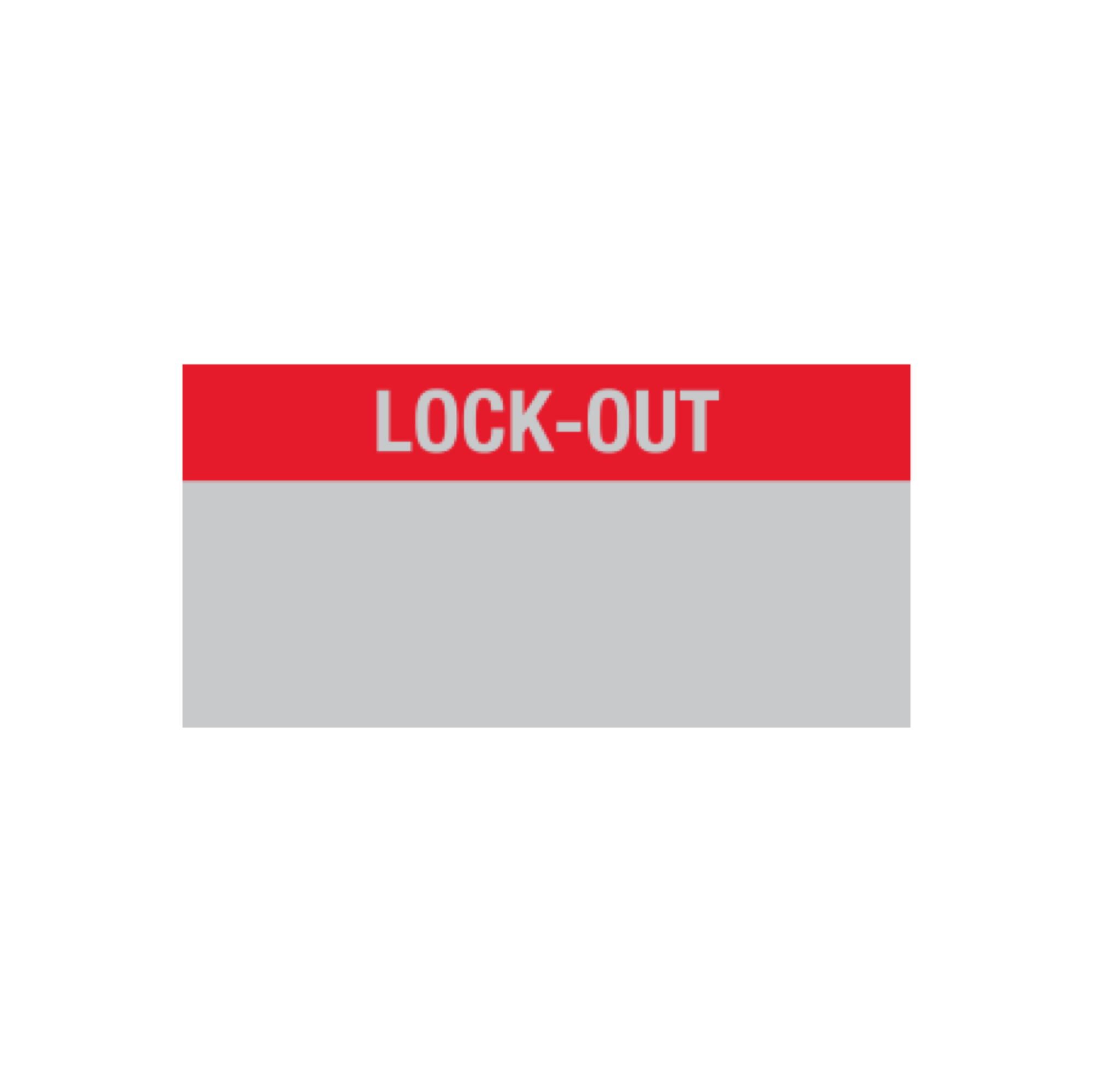 Lock-Out - Write-On Decal | Carlton Industries