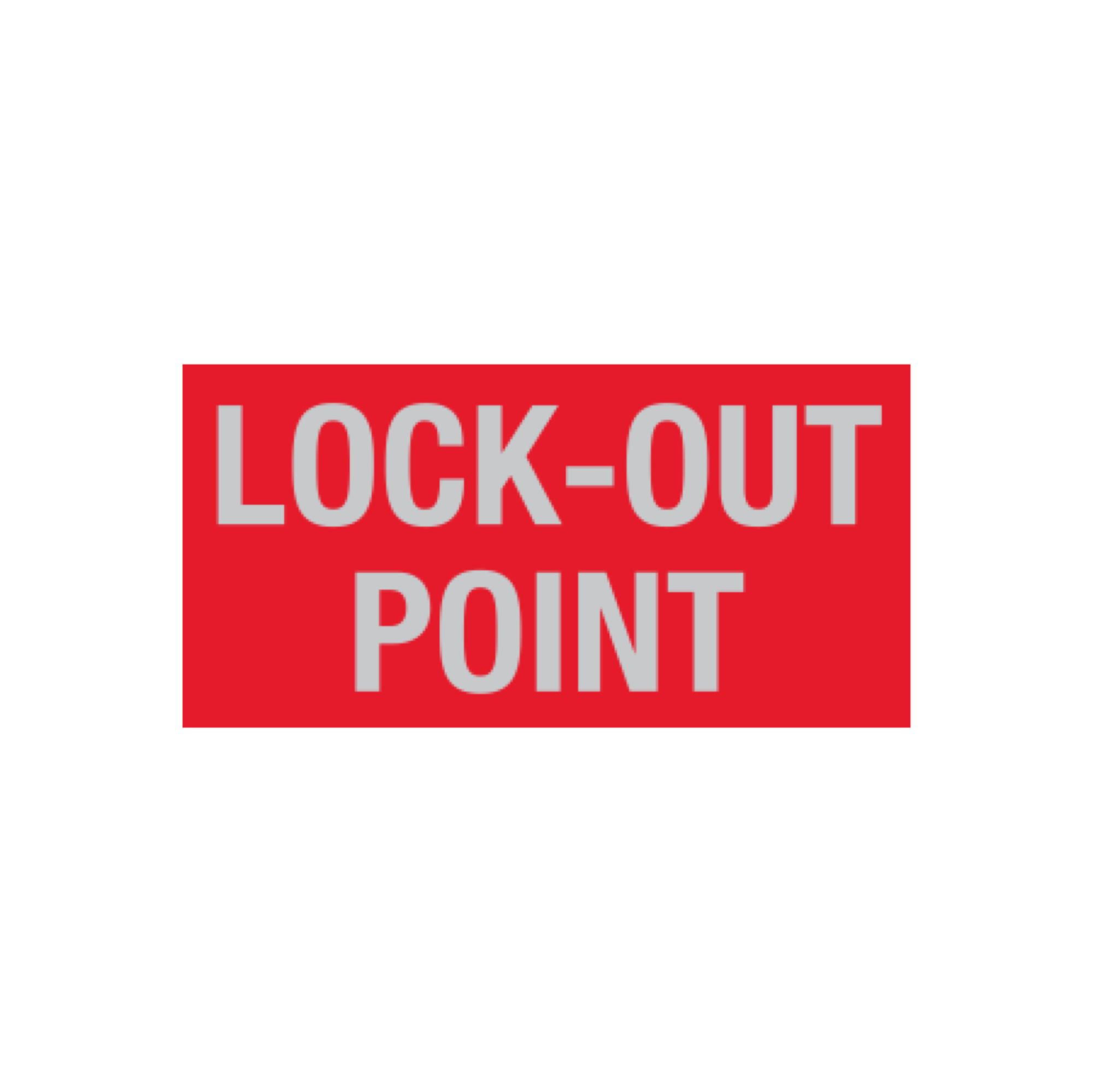 Lock-Out Point - Write-On Decal | Carlton Industries