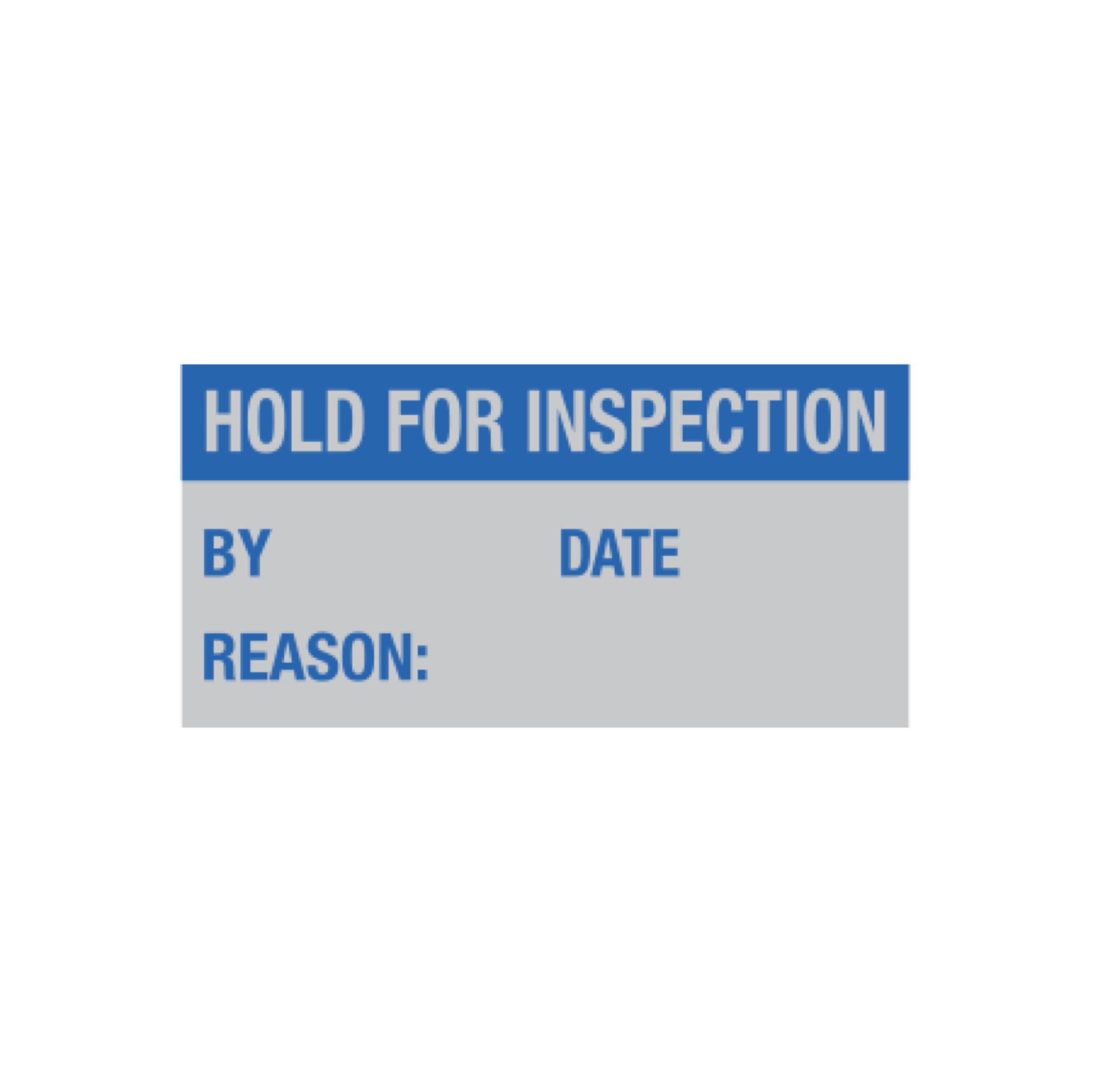 Hold For Inspection - Write-On Decal | Carlton Industries