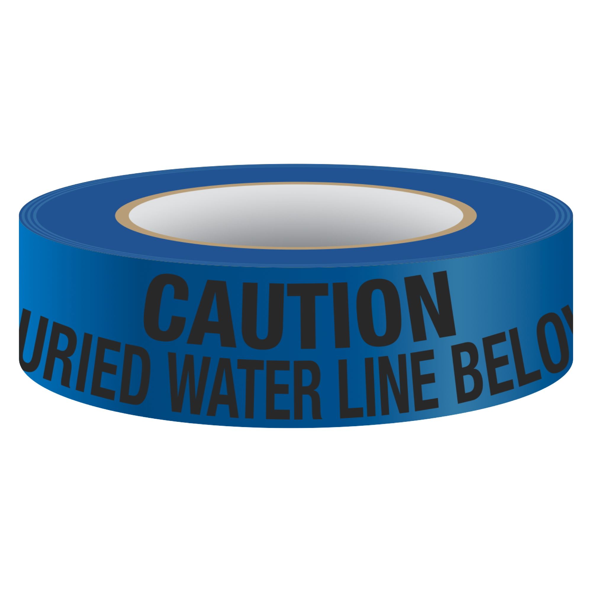 Underground Warning Tape - Non-Detectable Caution Buried Water Line ...