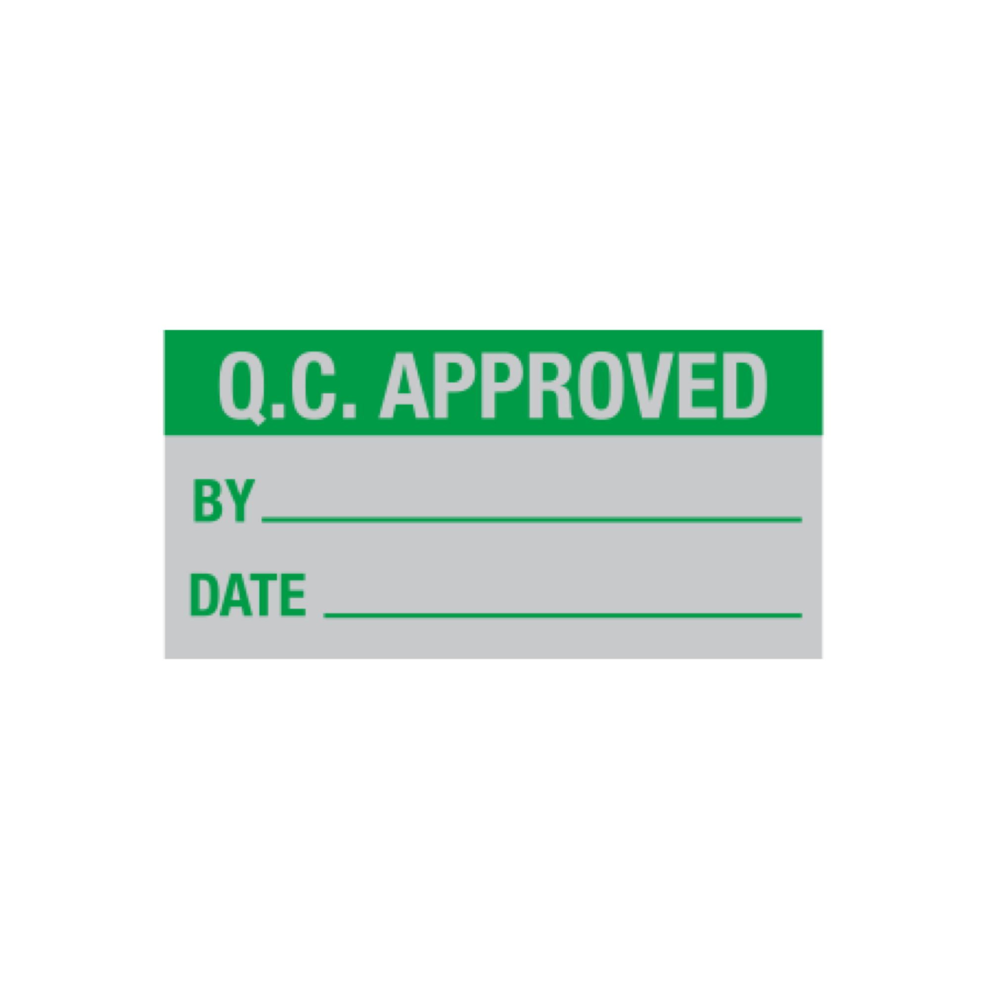 Q.C. Approved - QC Write-On Decal | Carlton Industries