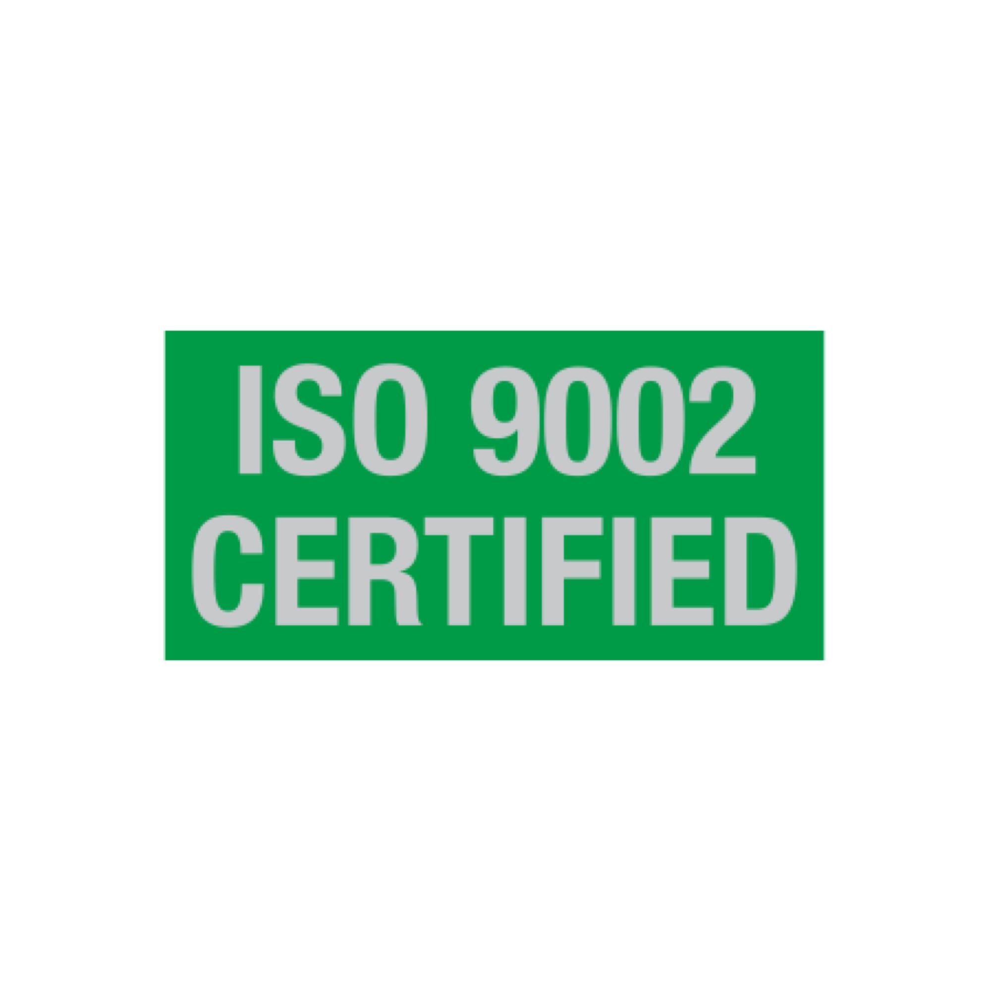 ISO 9002 Certified - QC Write-On Decal | Carlton Industries