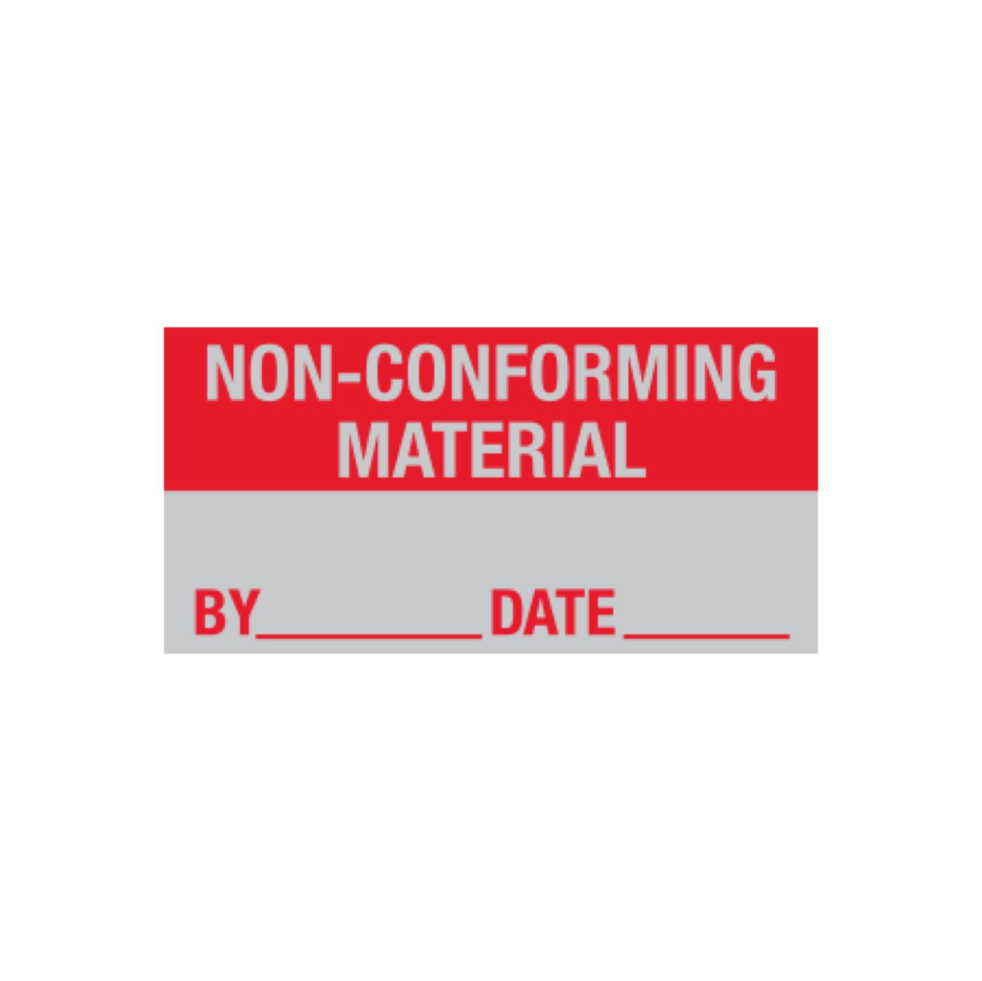 Non-Conforming Material - Misc. Write-On Decal | Carlton Industries