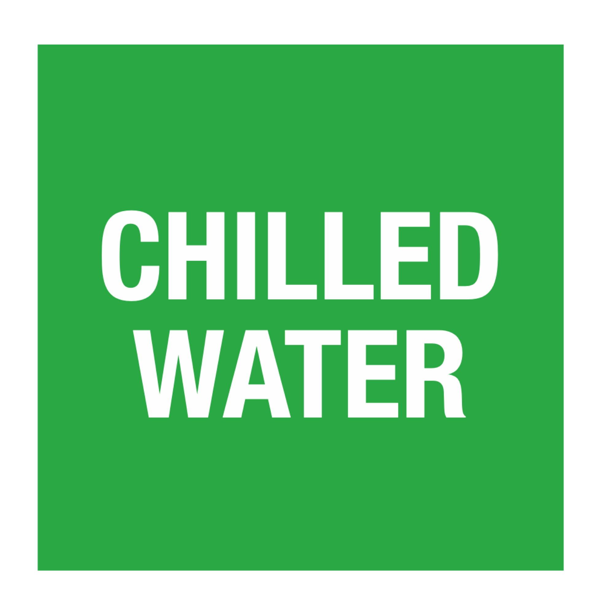 Pipe Markers - 6 inch x 30 feet Roll - Chilled Water | Carlton Industries