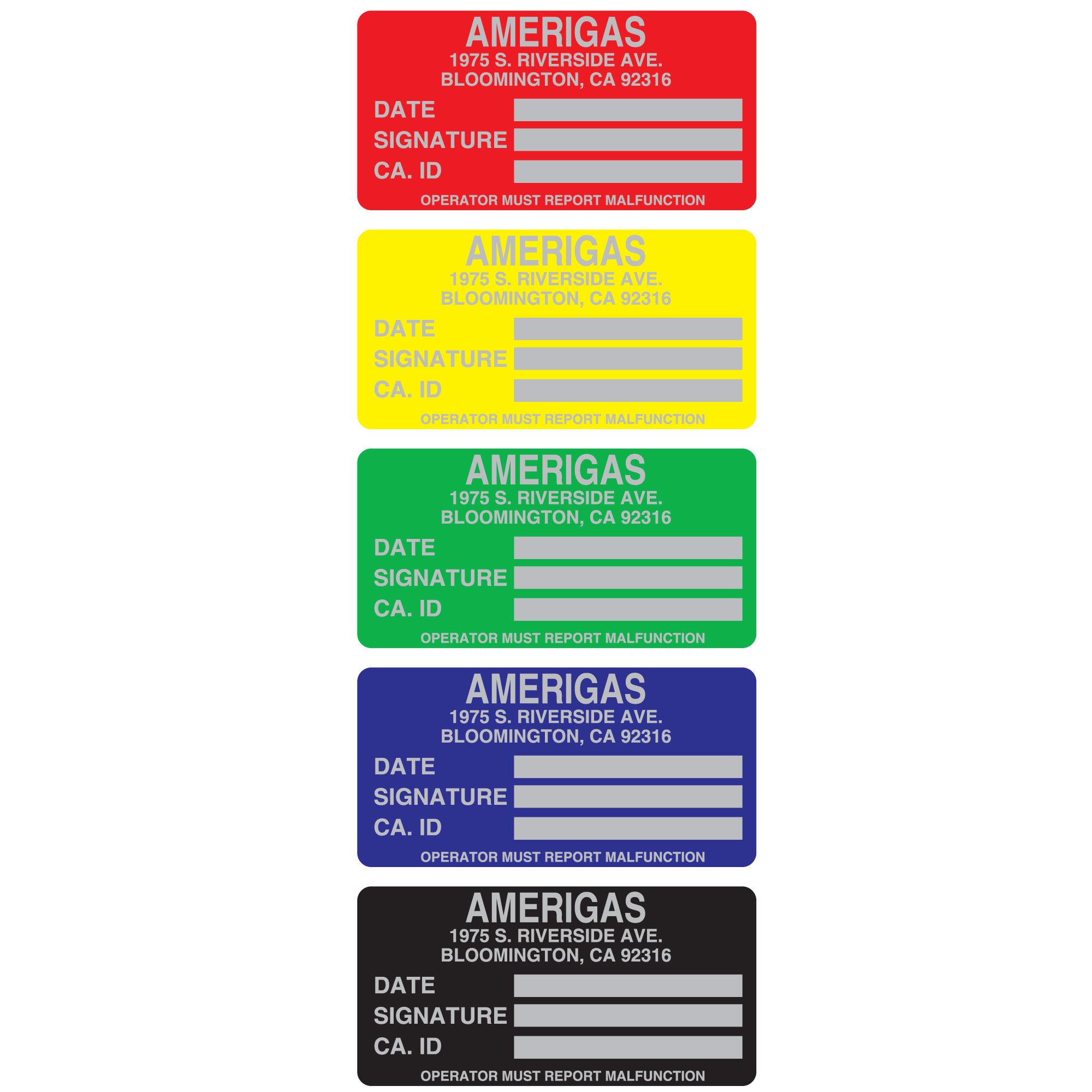 Custom Printed All Weather Decals - Two Colors 7/8" x 1 3/4" | Carlton ...