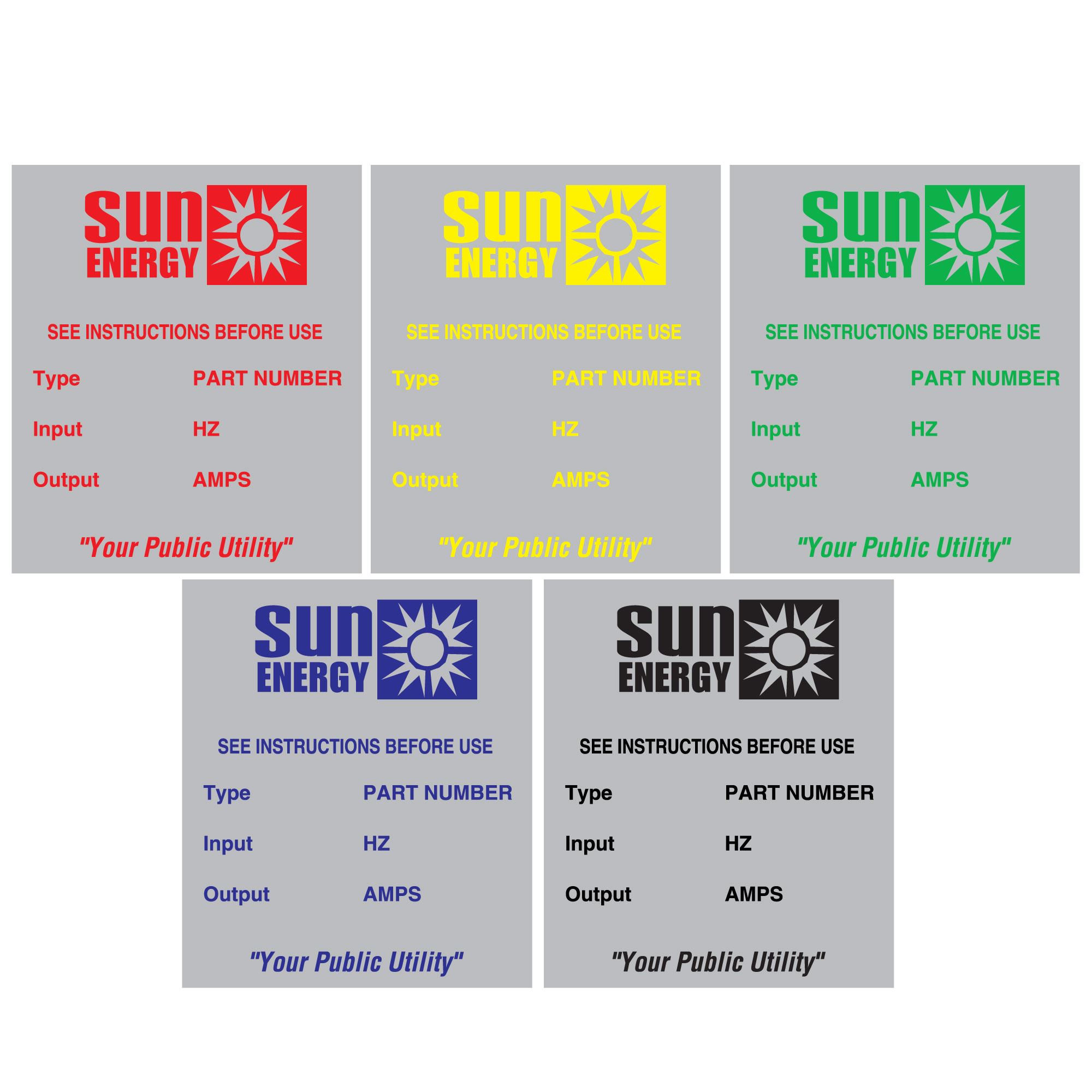 Custom Printed All Weather Decals - One Color 1/2" x 1 3/4" | Carlton ...
