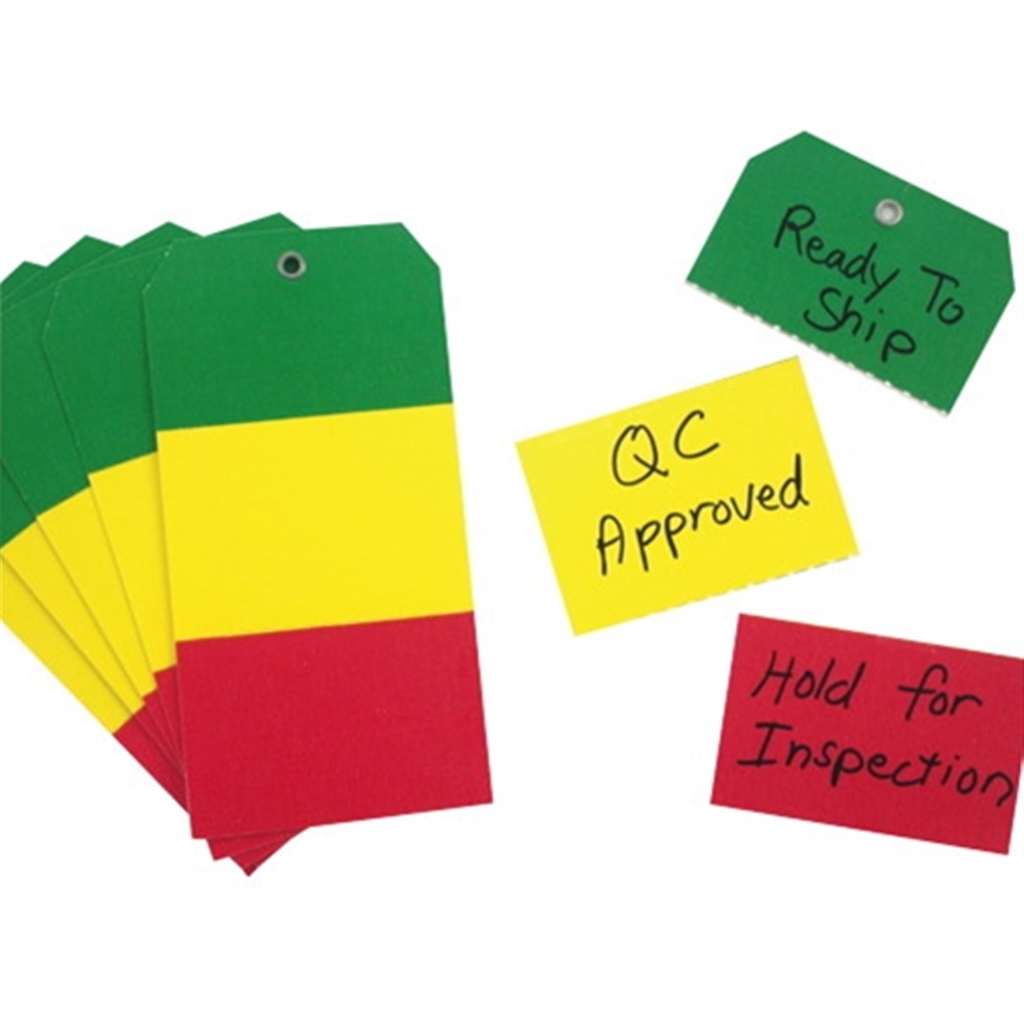 3 Color Tear Off Tag - 2 7/8 x 5 3/4 | Carlton Industries