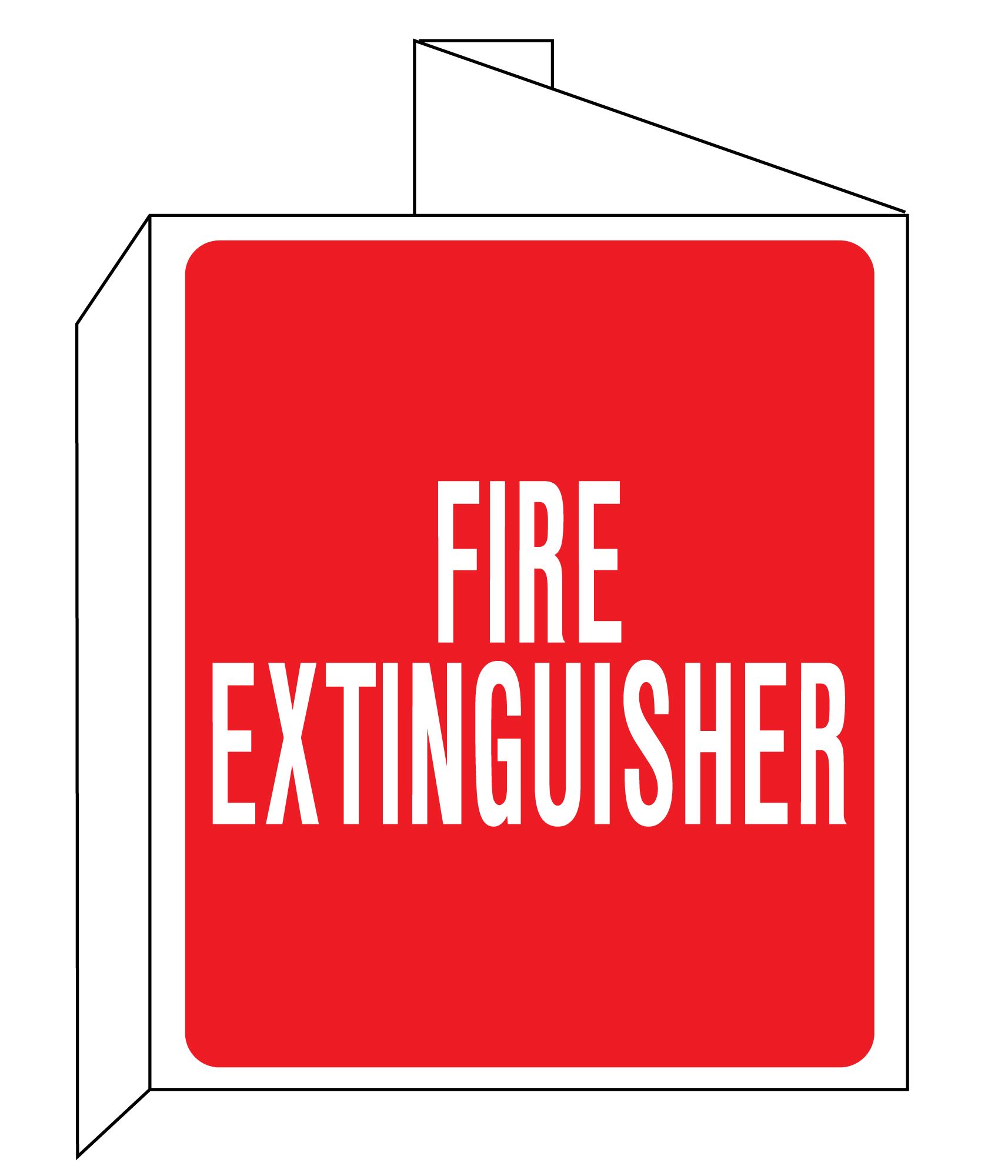 Fire Extinguisher 3D Wall Sign 8"x14" | Carlton Industries