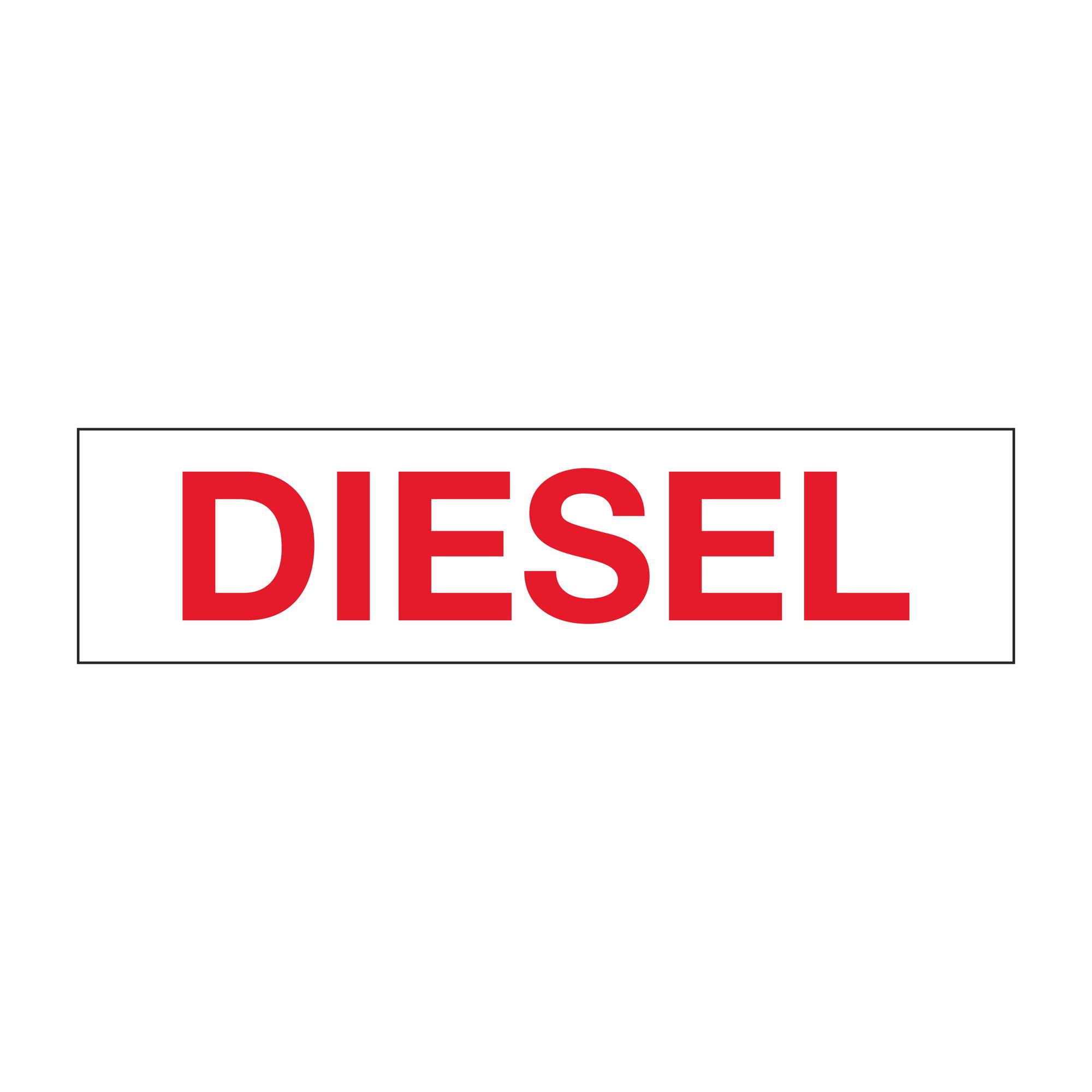 Truck/Tank Decals - Diesel - 4" Letter 6 x 24 | Carlton Industries