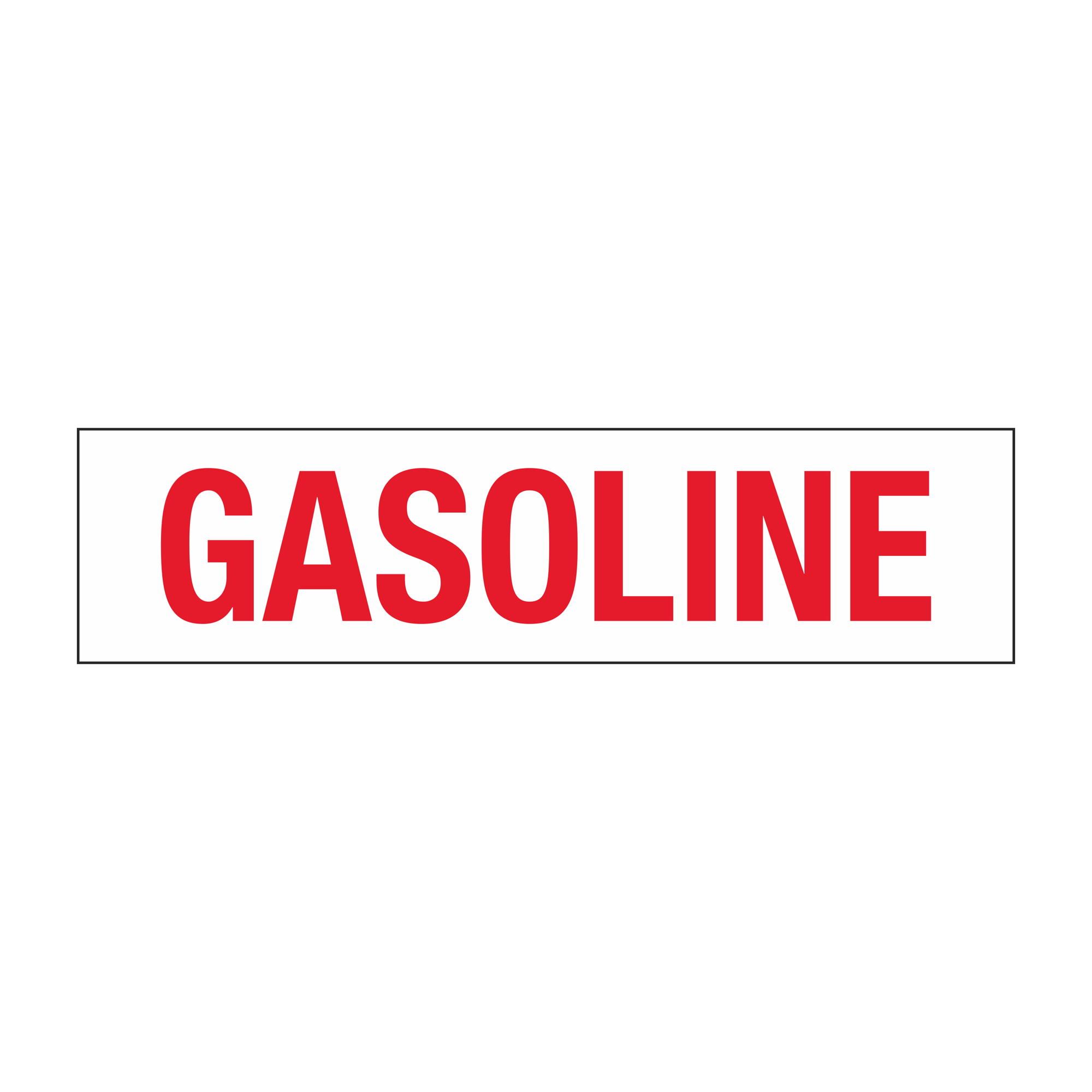 Truck/Tank Decals - Gasoline - 4" Letter 6 x 24 | Carlton Industries