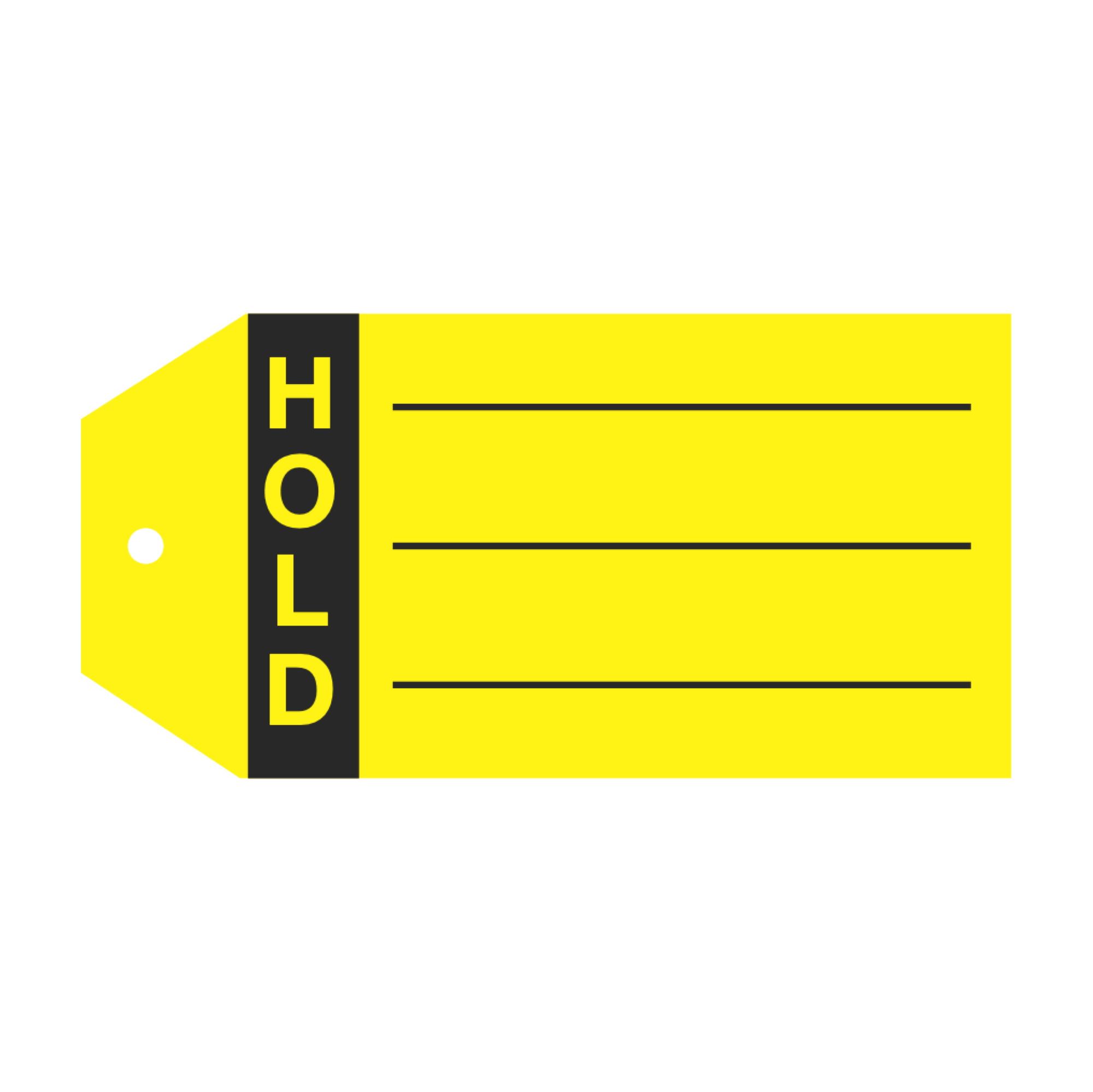 Product Status Tags - Hold | Carlton Industries