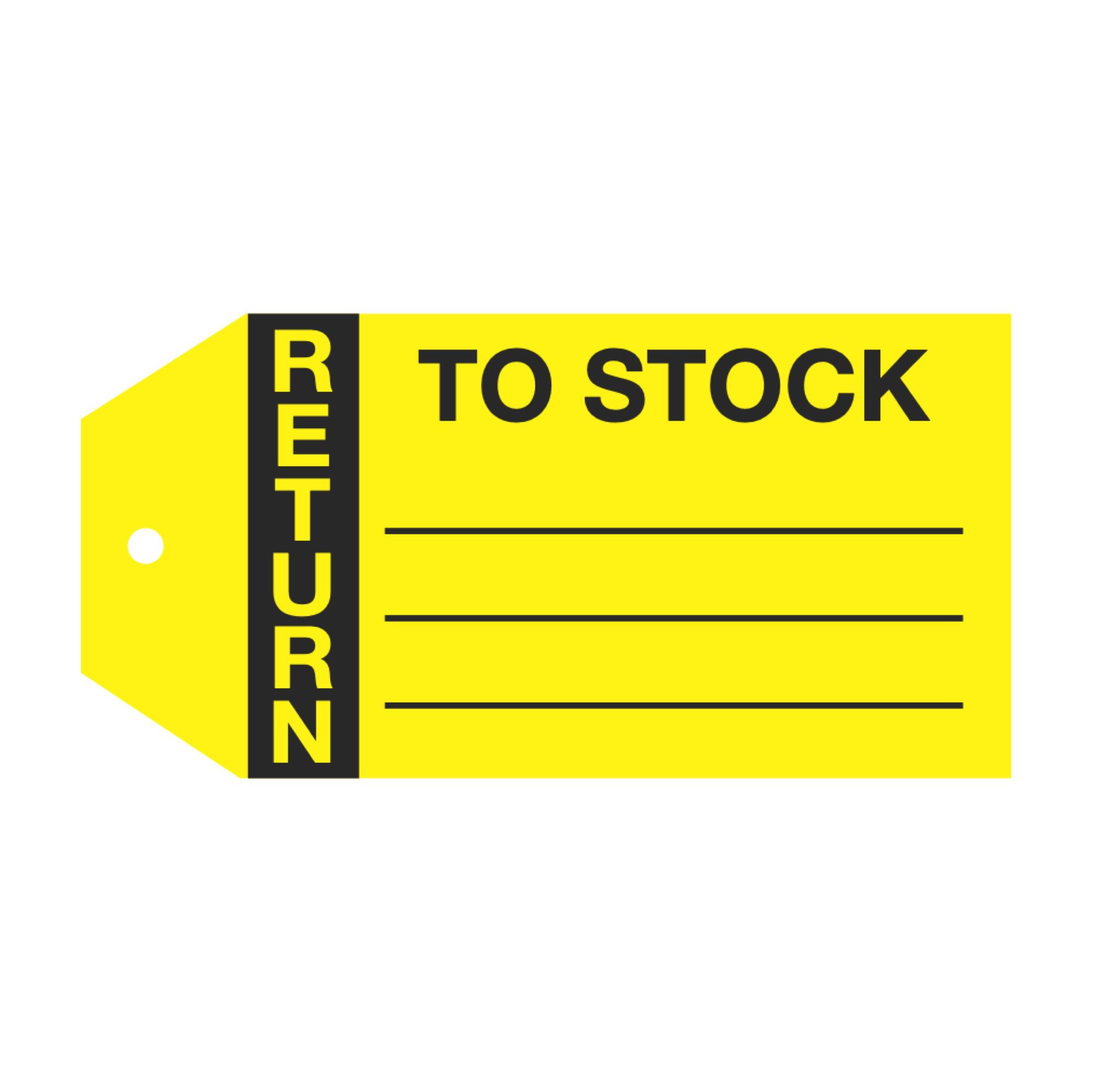 Product Status Tags - Return To Stock | Carlton Industries