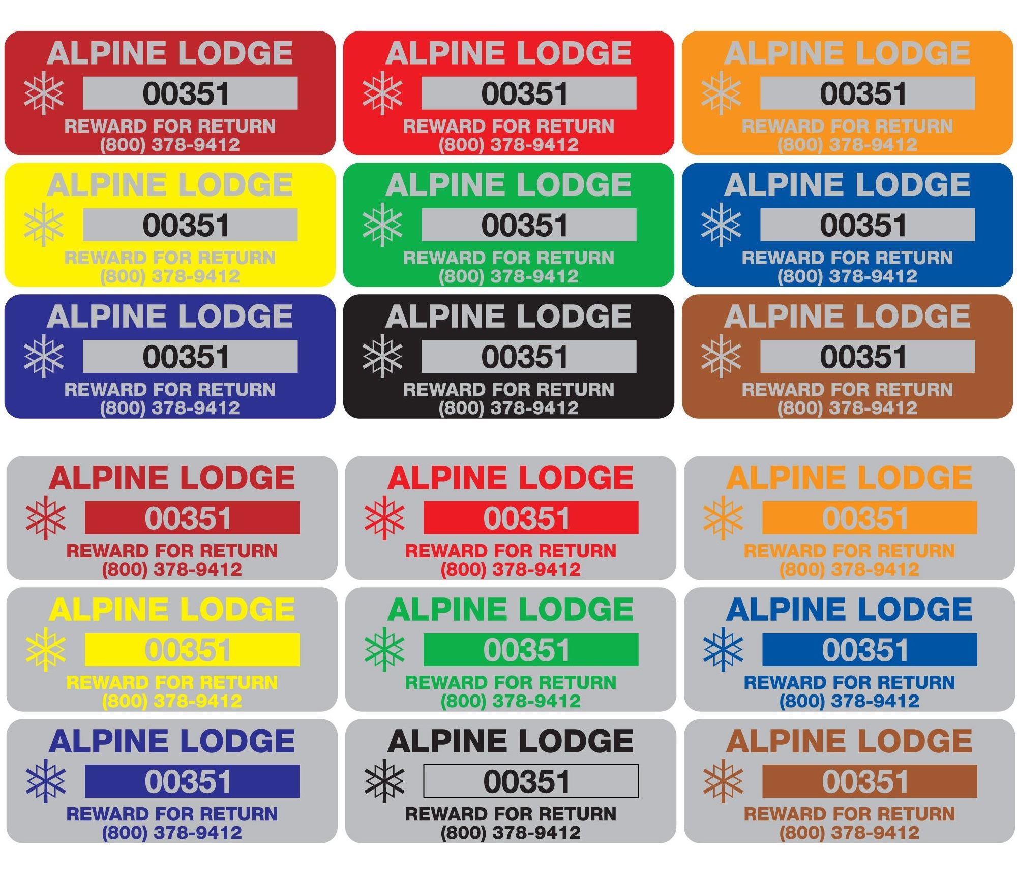 Custom Property Control Tags - Anodized Aluminum 3/4x2 | Carlton Industries