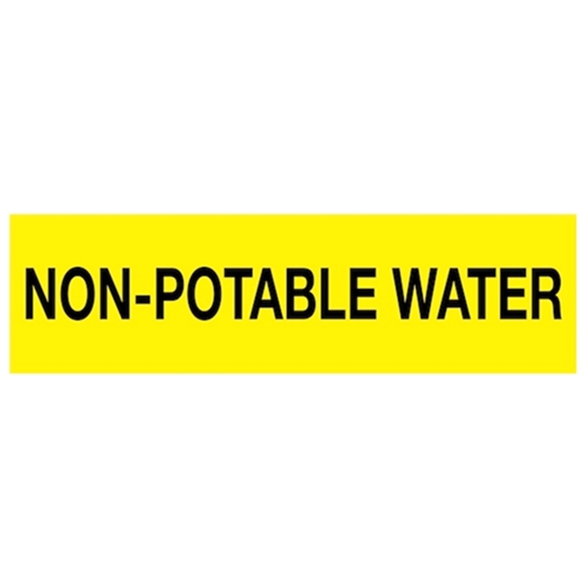 ANSI Pipe Markers Non Potable Water - PK/10 | Carlton Industries