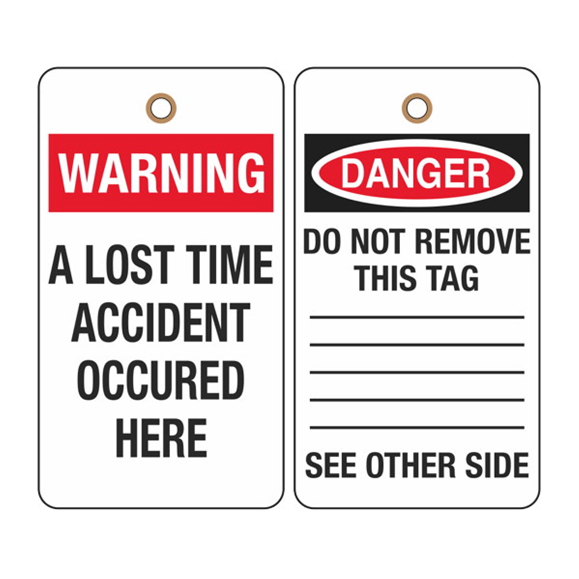 Warning A Lost Time Accident Occurred Here | Carlton Industries