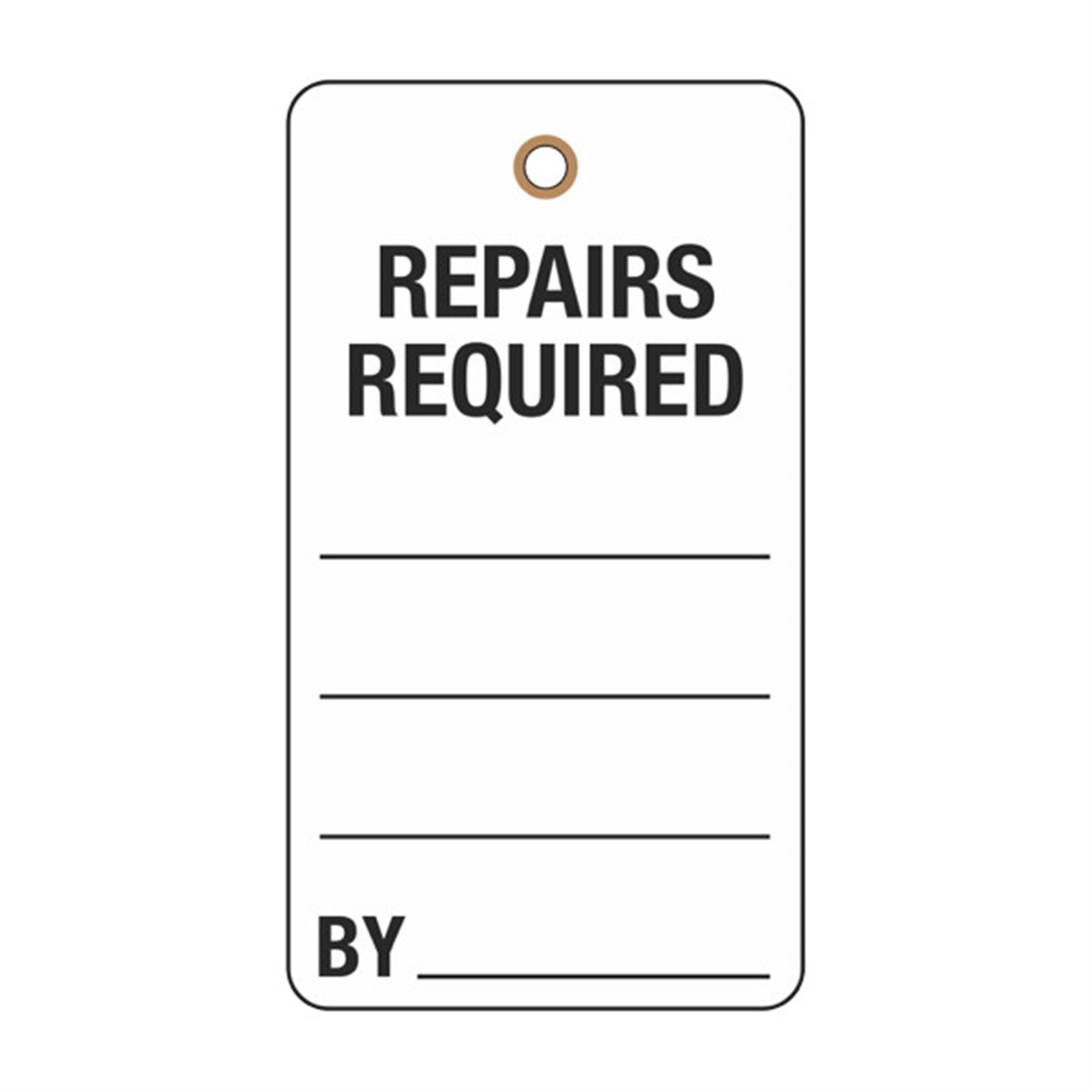 Repairs Required Tag | Carlton Industries