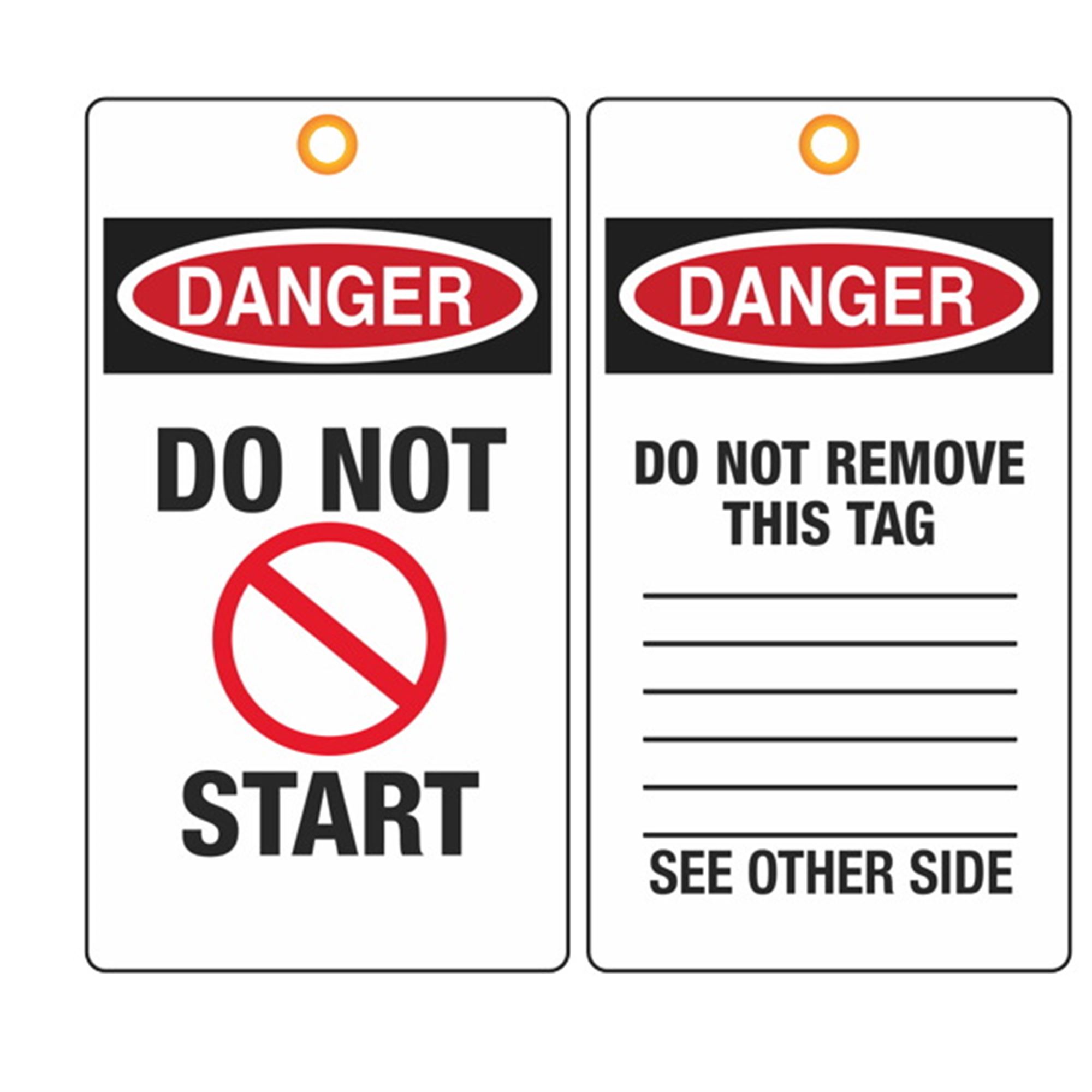 Danger Do Not Start Tag | Carlton Industries