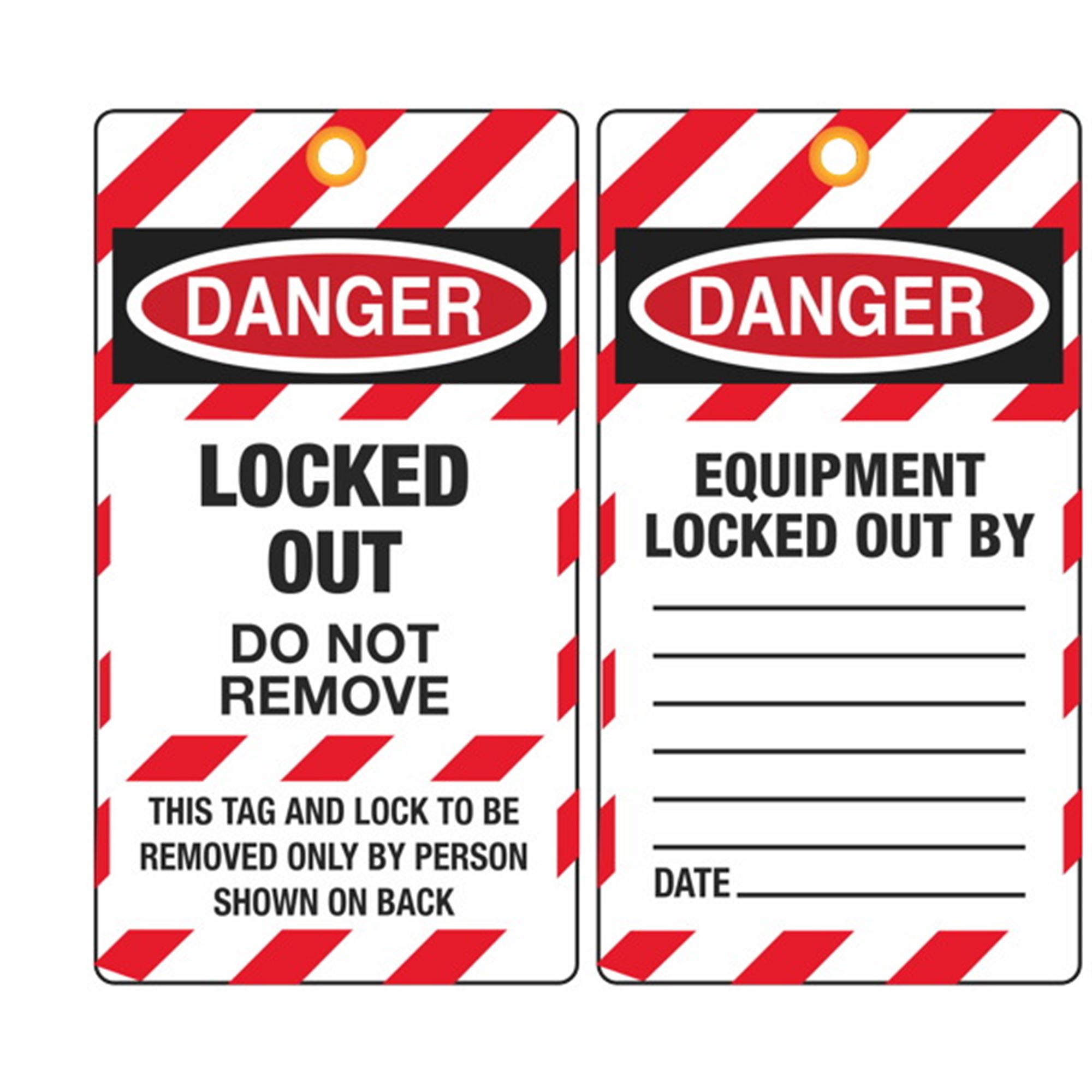 Danger Locked Out Do Not Remove Tag | Carlton Industries