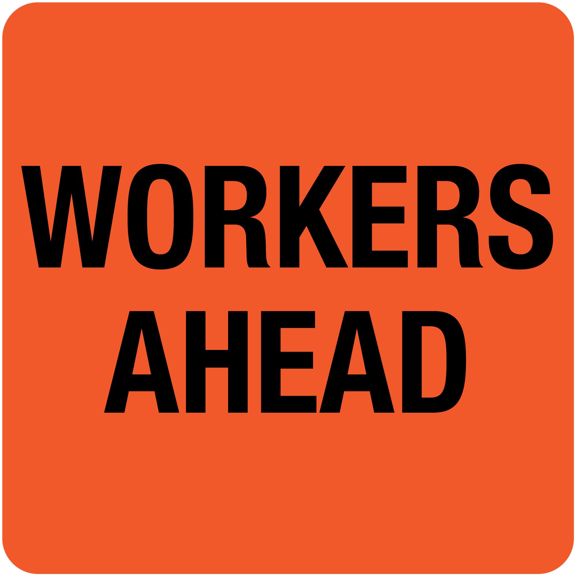 Interchangeable A Frame Sign - WORKERS AHEAD