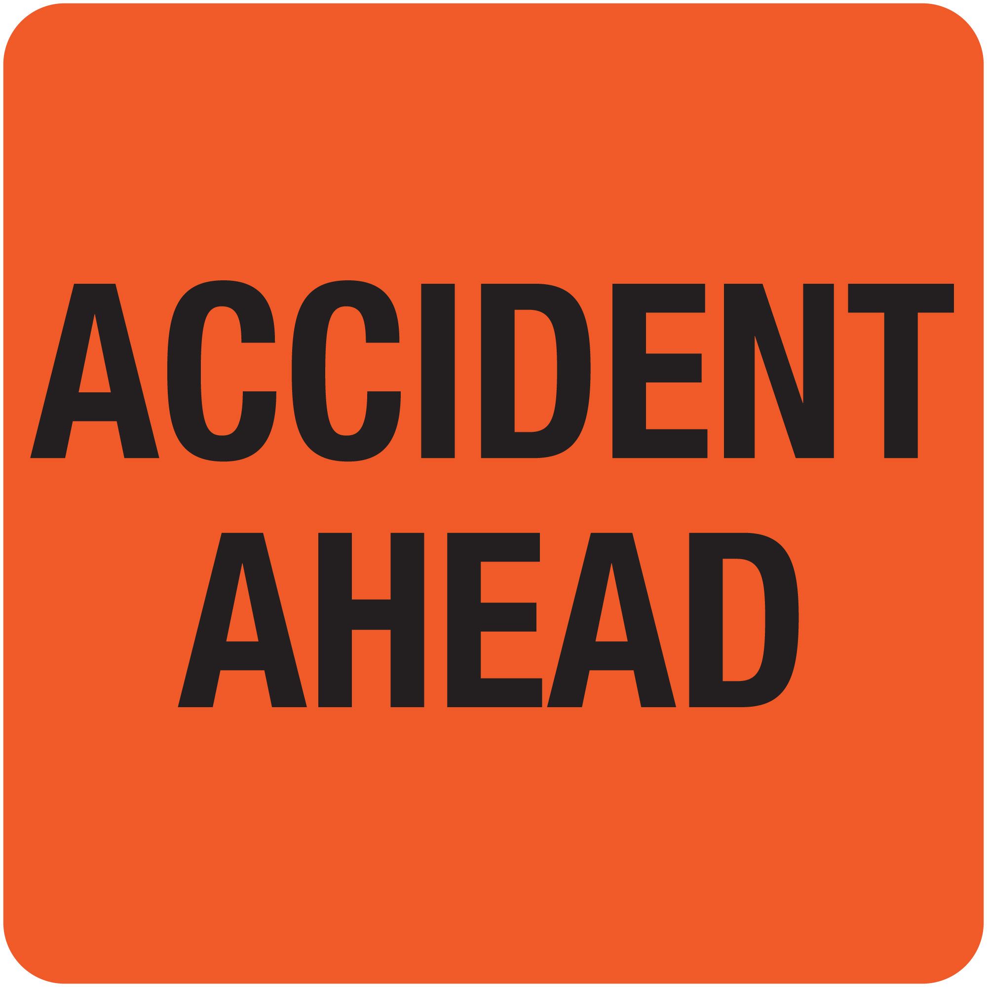 Interchangeable A Frame Sign - ACCIDENT AHEAD