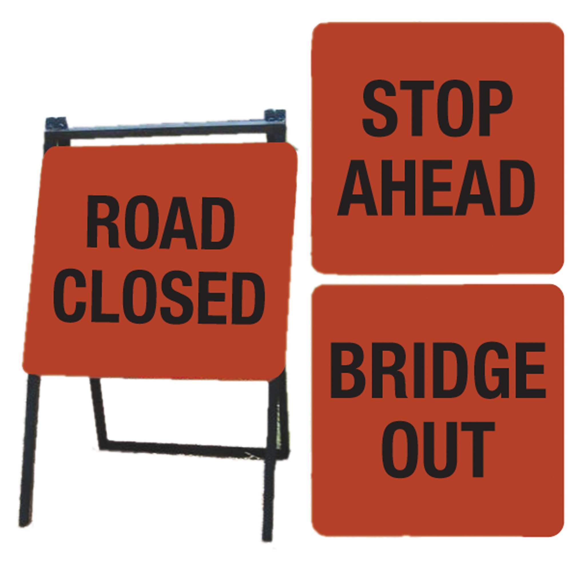 Interchangeable A-Frame Sign Kit - Bridge Out | Carlton Industries