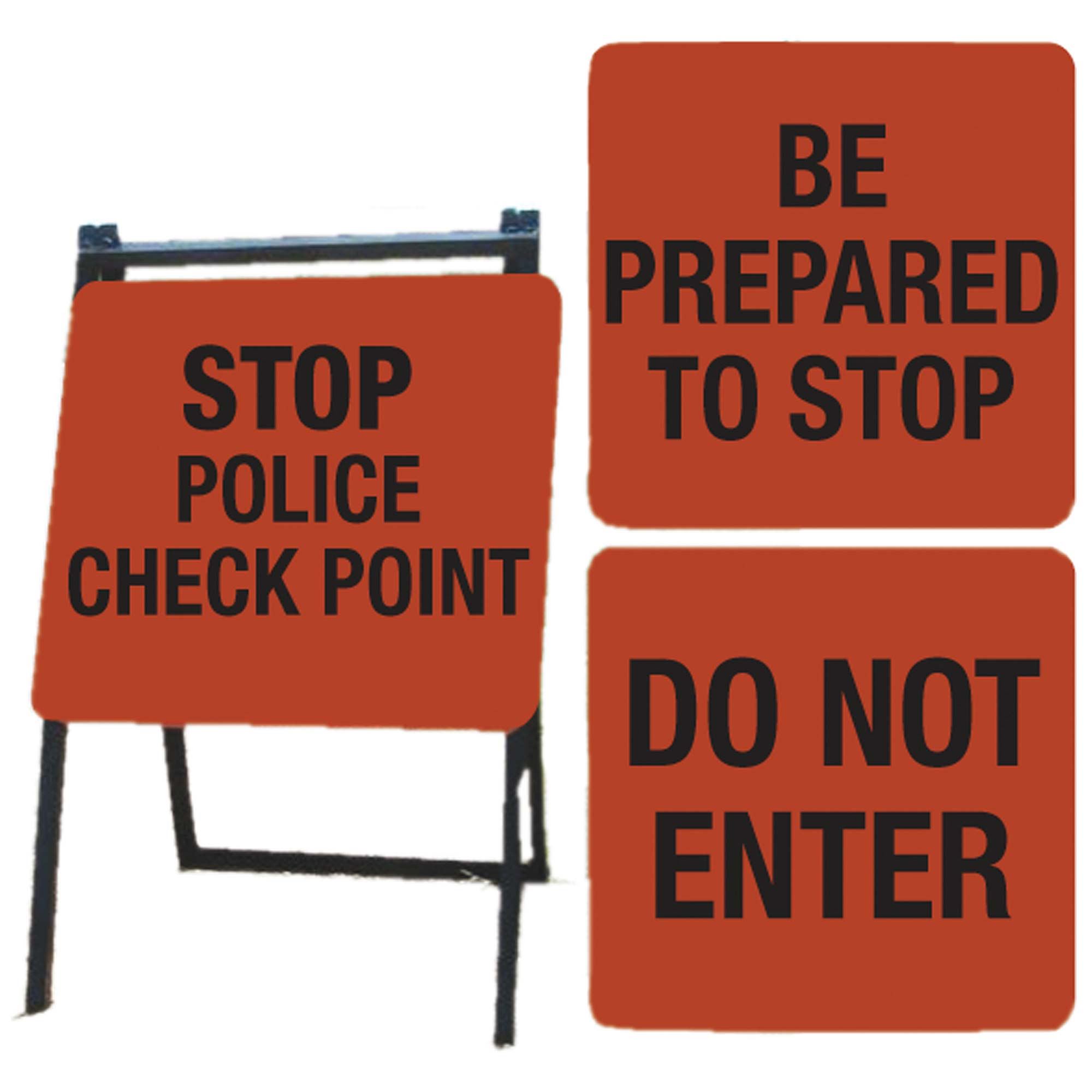 Interchangeable A-Frame Sign Kit - Do Not Enter | Carlton Industries