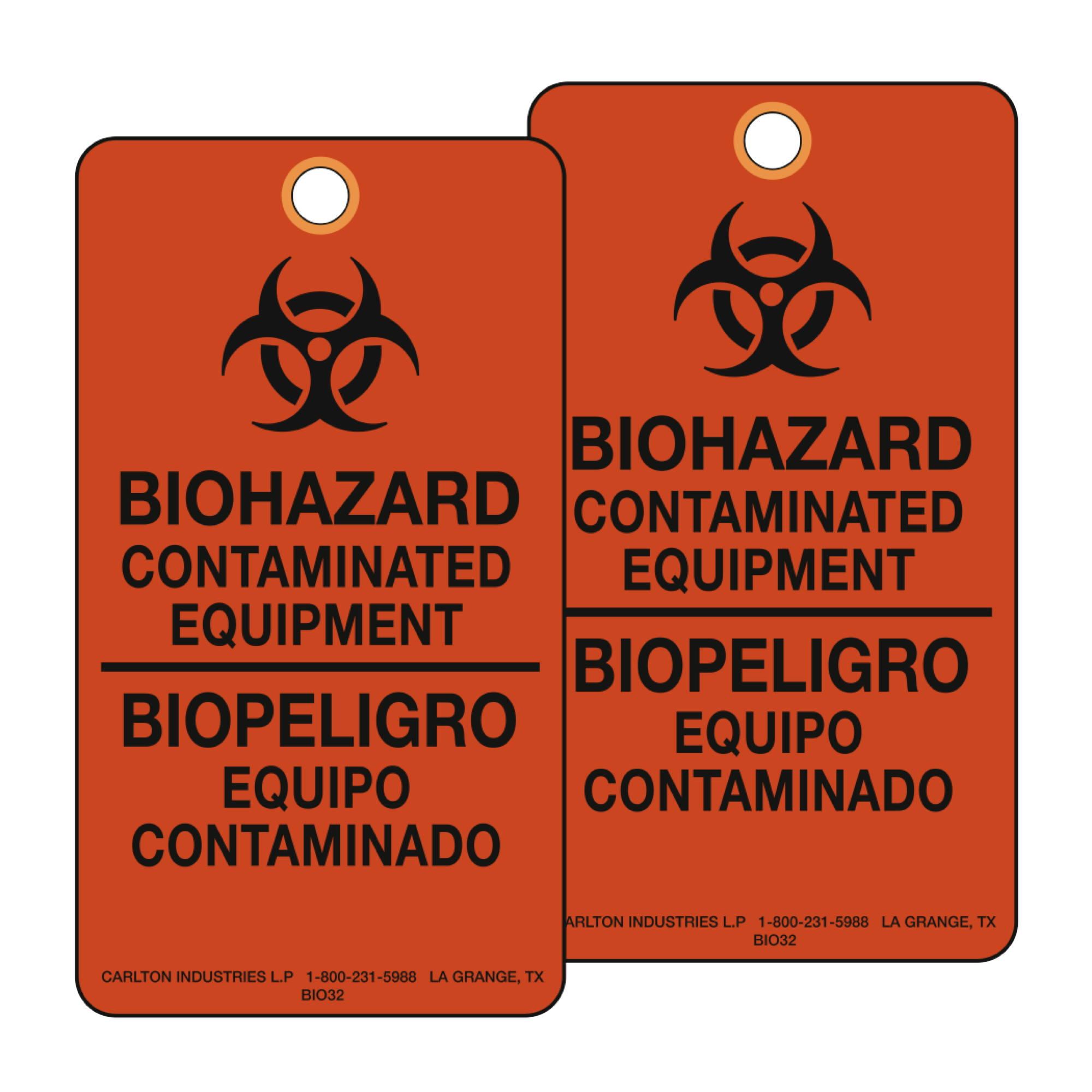BioHazard Contaminated Equipment/BioPeligro Equipo Contaminado ...