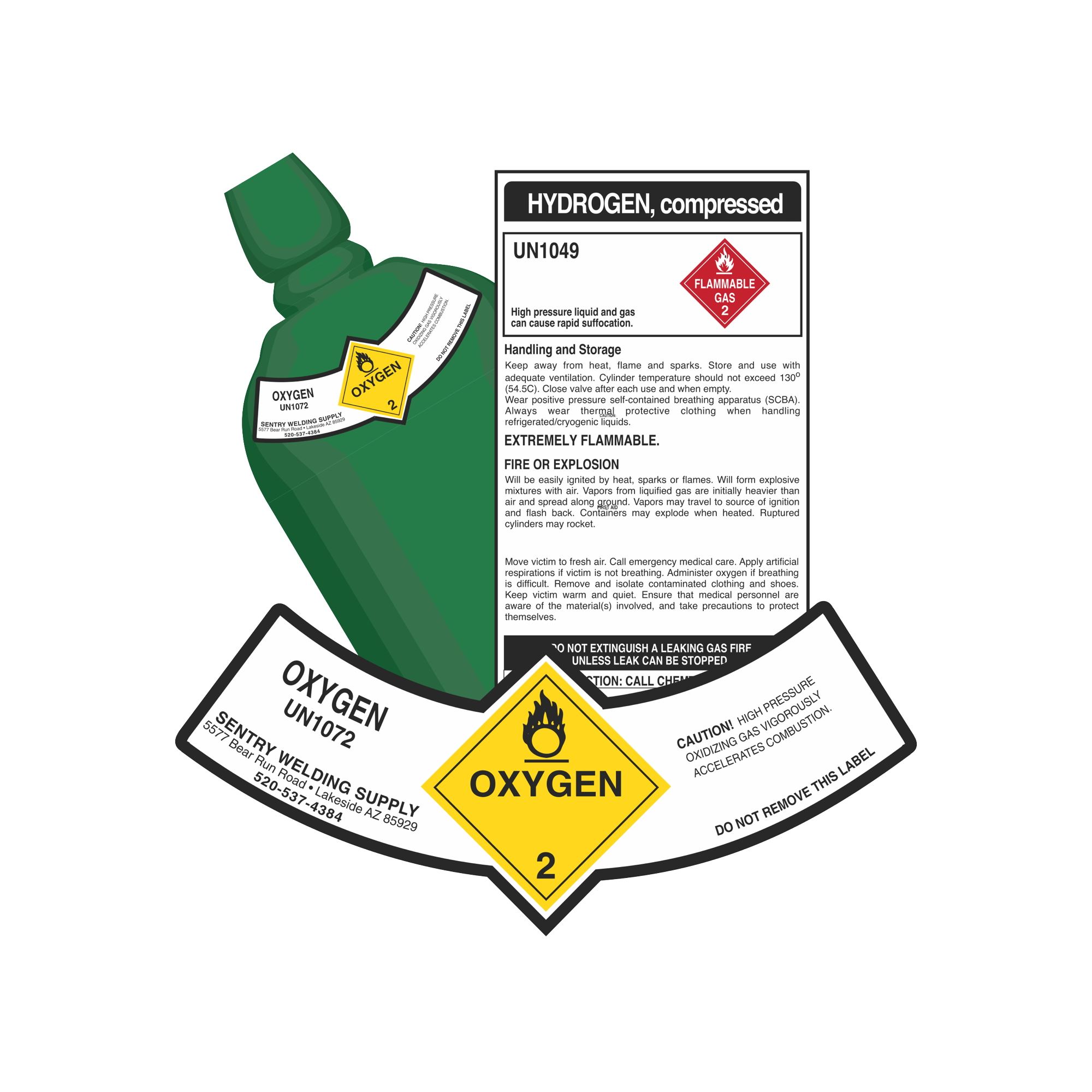 Custom Cylinder Decal - Sidewall Style | Carlton Industries