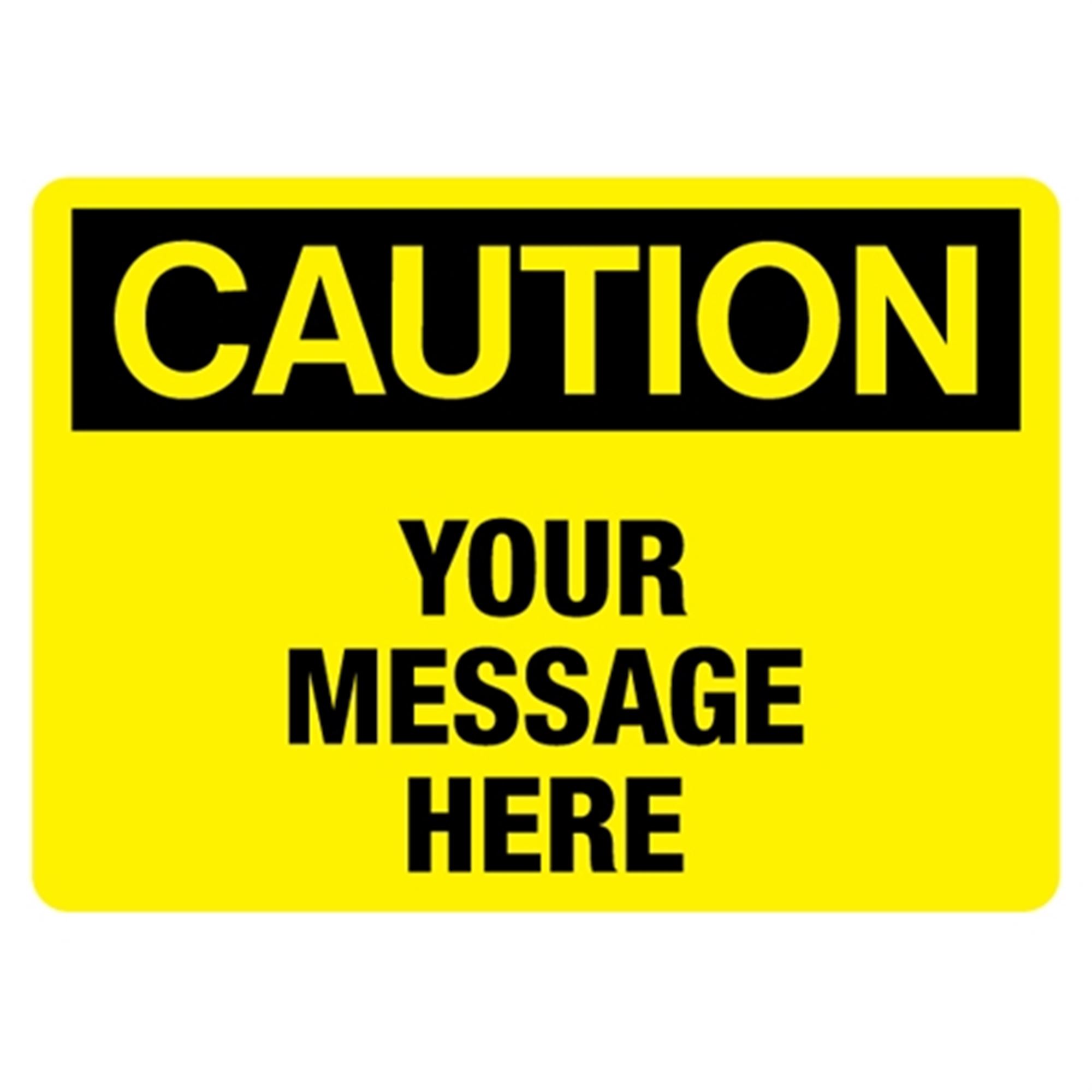 Custom Worded Industrial Decals - Caution | Carlton Industries