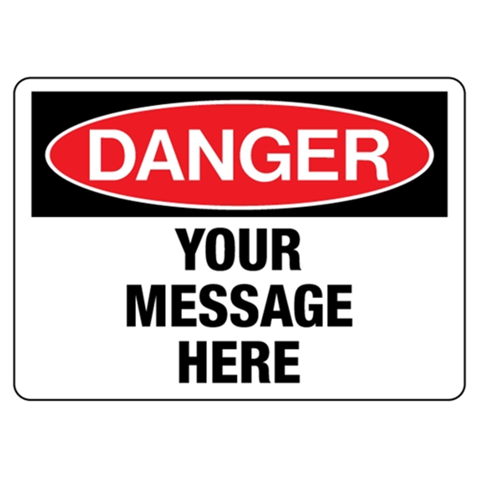 Custom Worded Industrial Decals - Danger | Carlton Industries