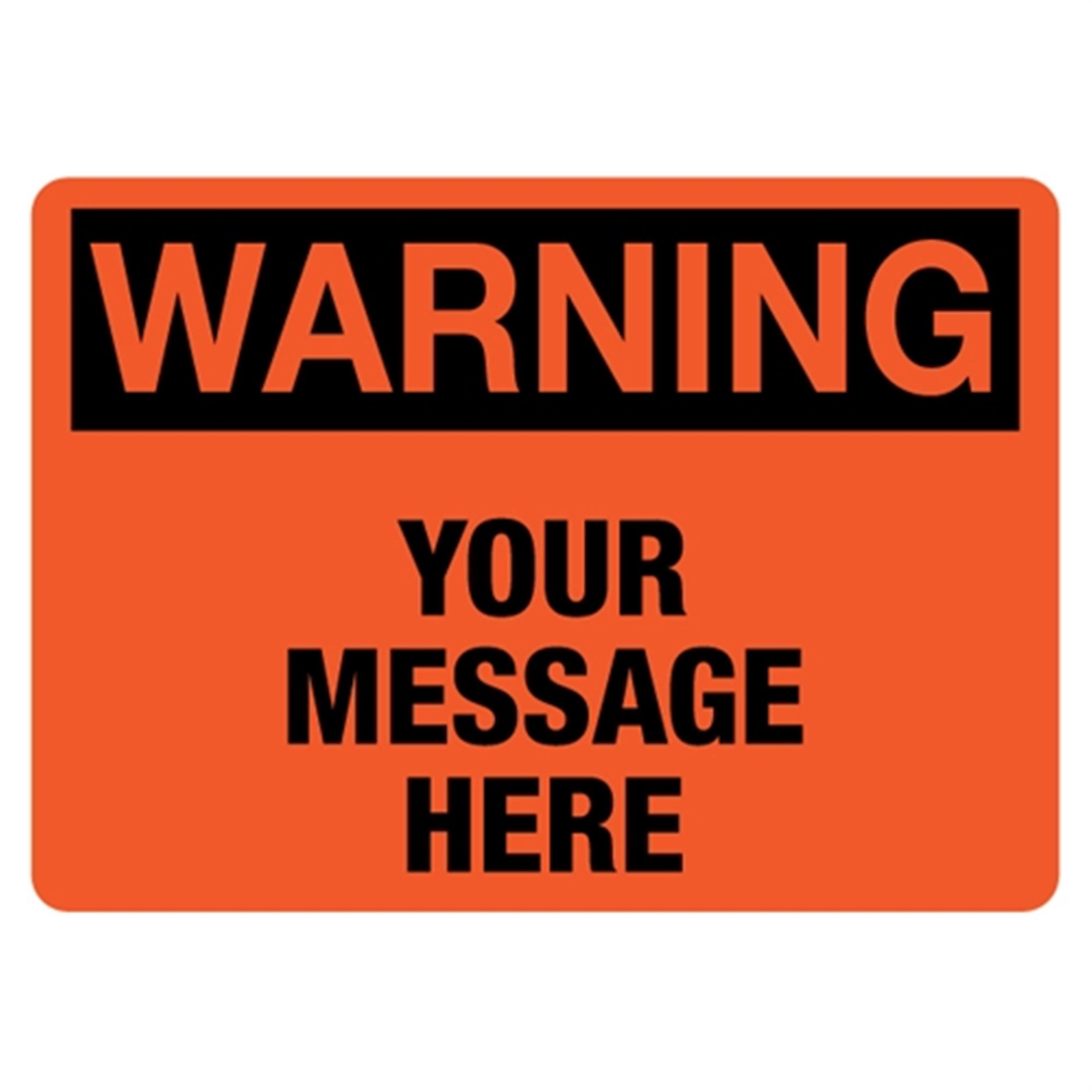 Custom Worded Industrial Decals - Warning | Carlton Industries