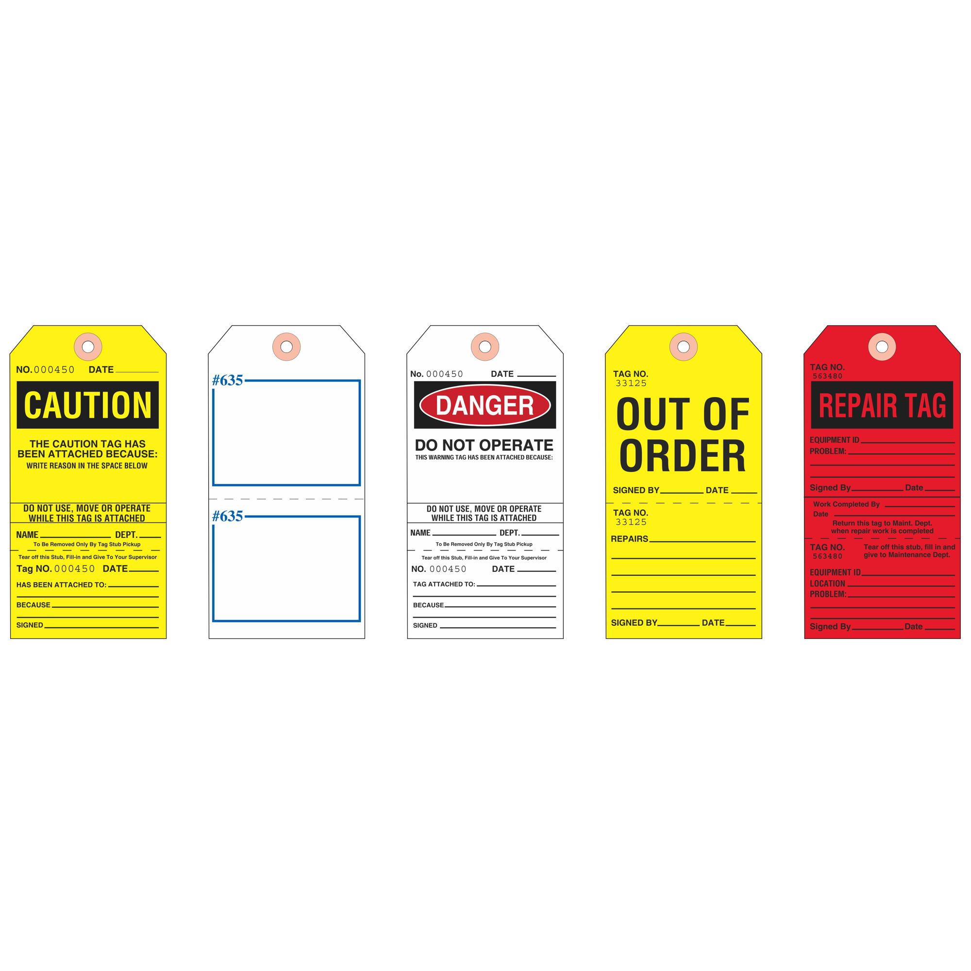 Do Not Operate/Out of Order Tags | Carlton Industries