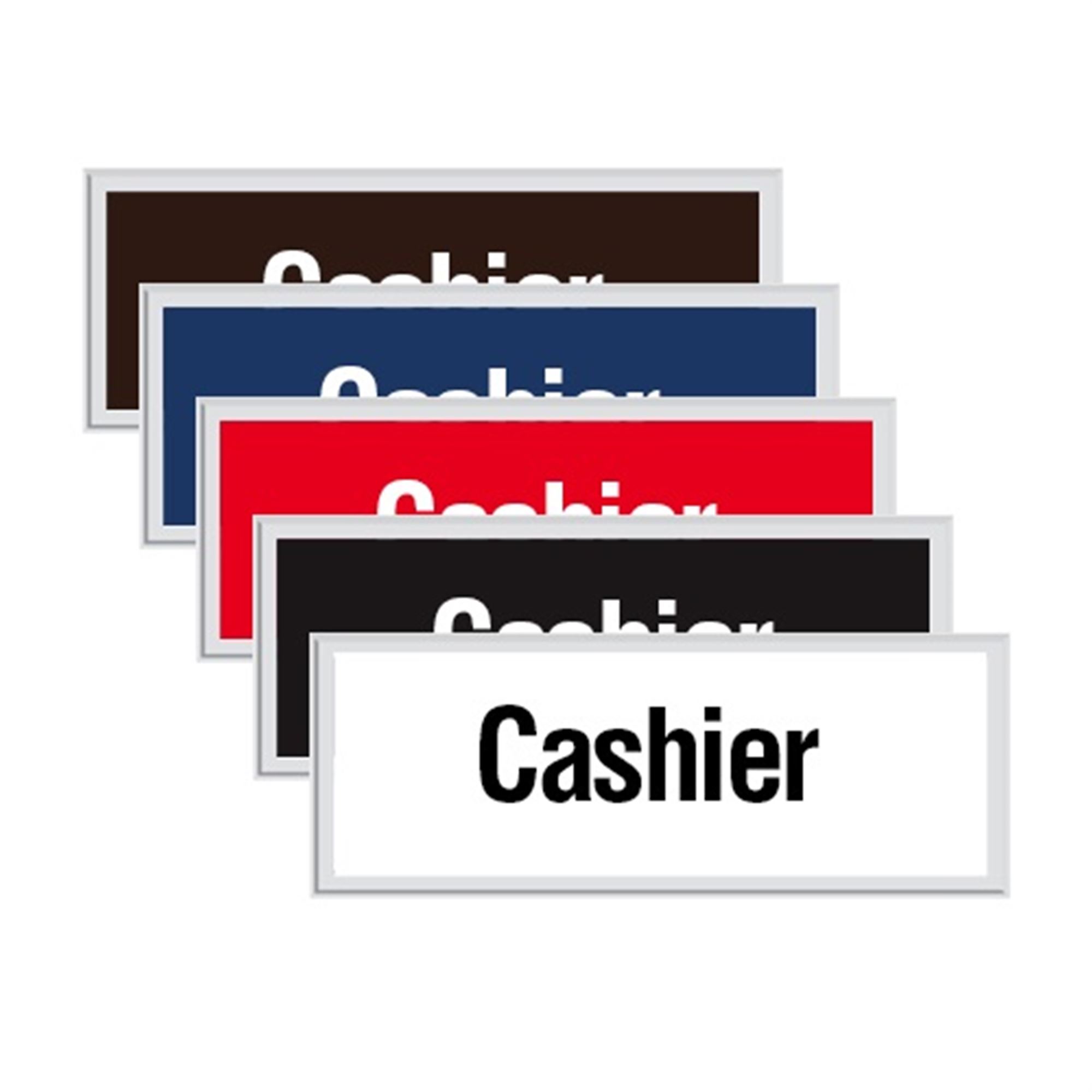 Engraved Door Sign - Cashier | Carlton Industries