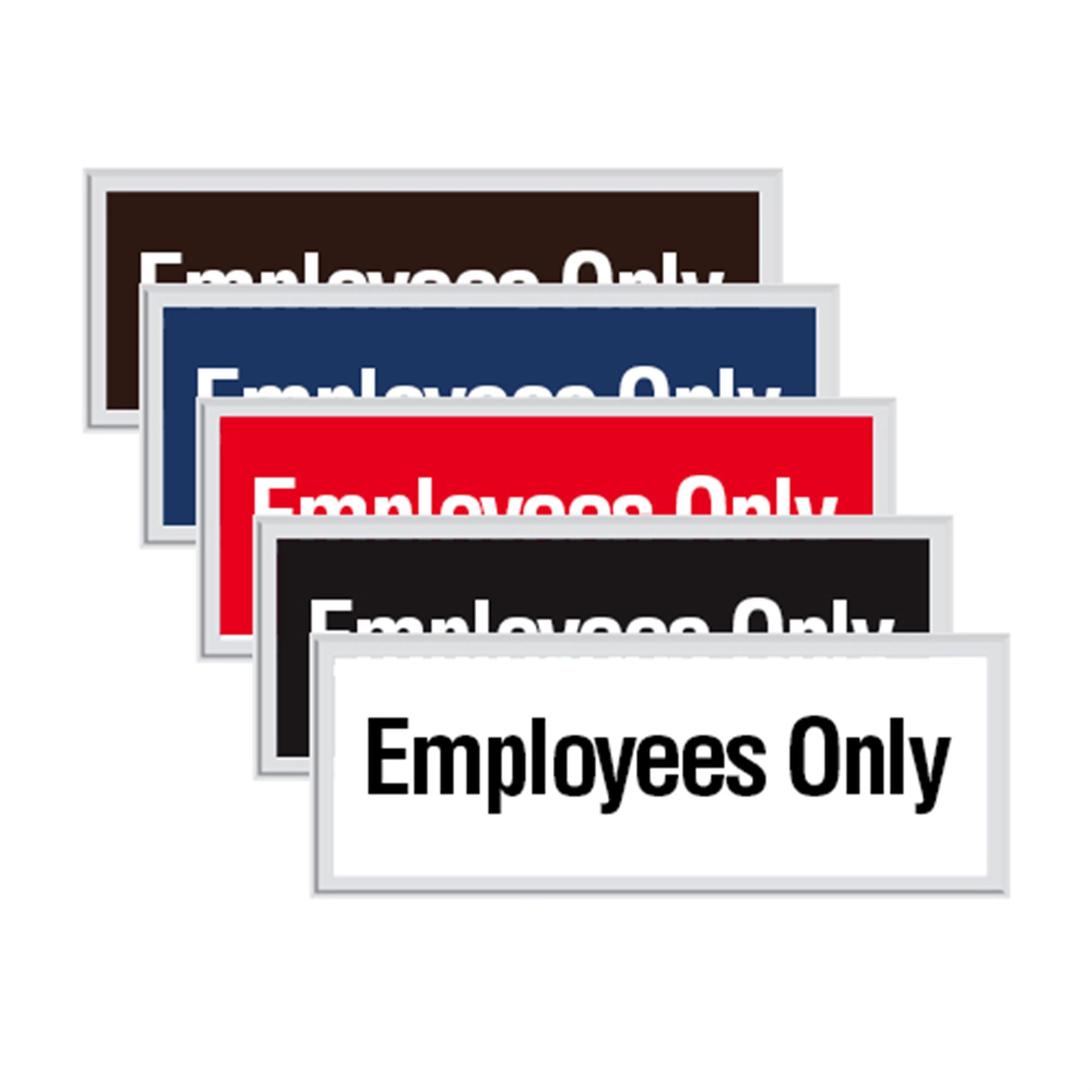 Engraved Door Sign - Employees Only | Carlton Industries