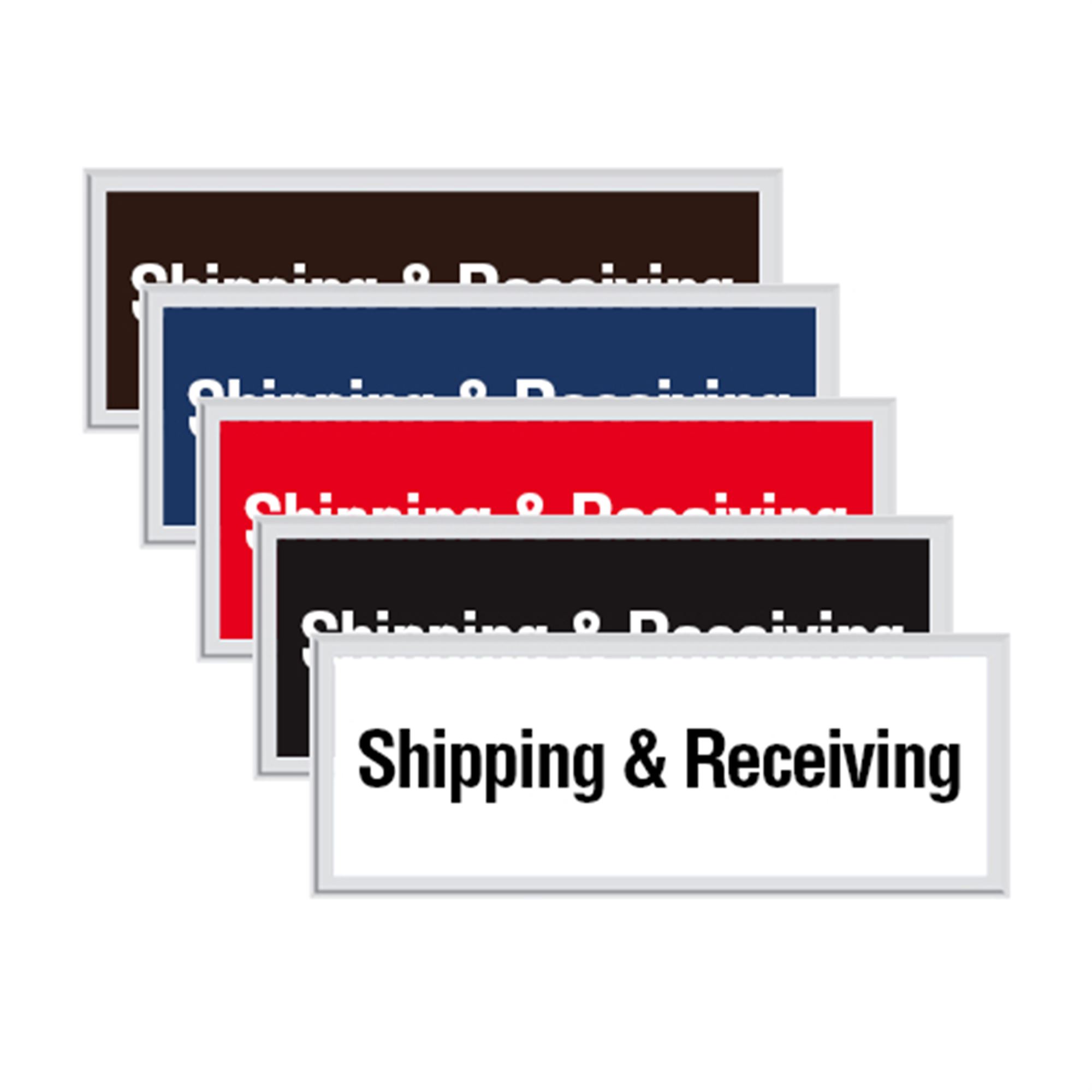 Engraved Door Sign - Shipping & Receiving | Carlton Industries