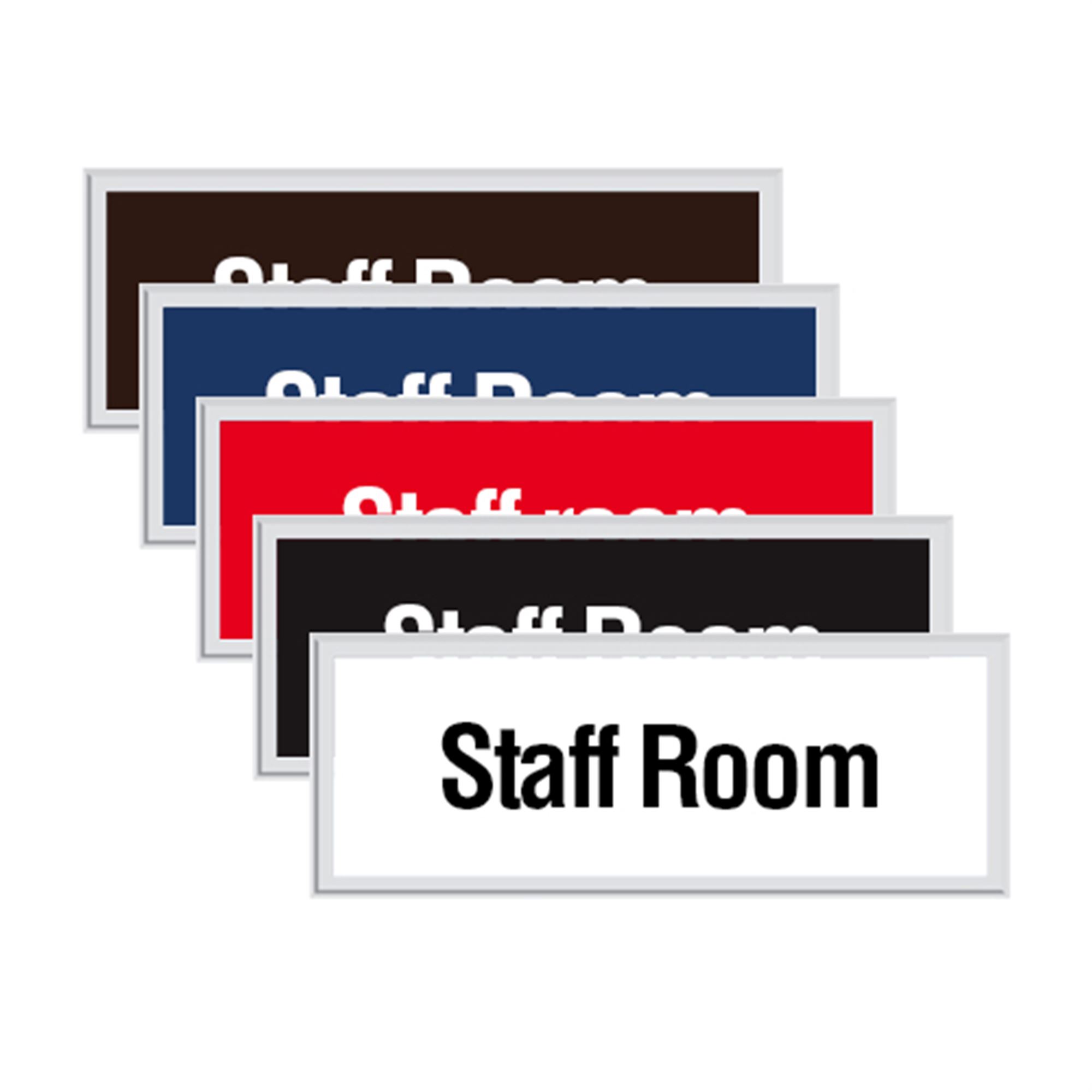 Engraved Door Sign - Staff Room | Carlton Industries