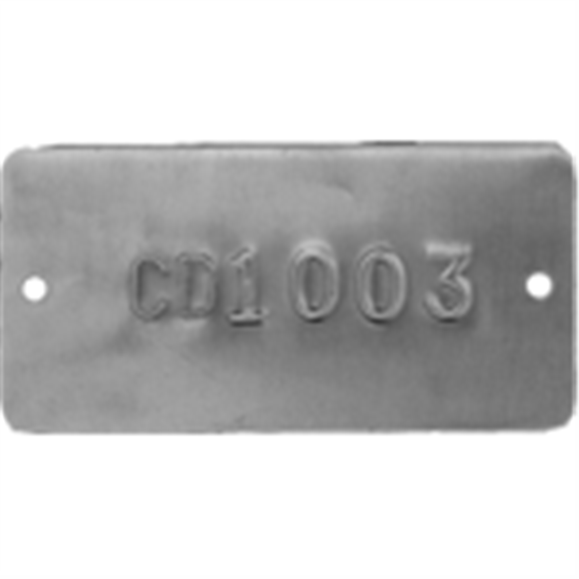 Embossed Metal Tags - Letter and Numbered - Aluminum | Carlton Industries