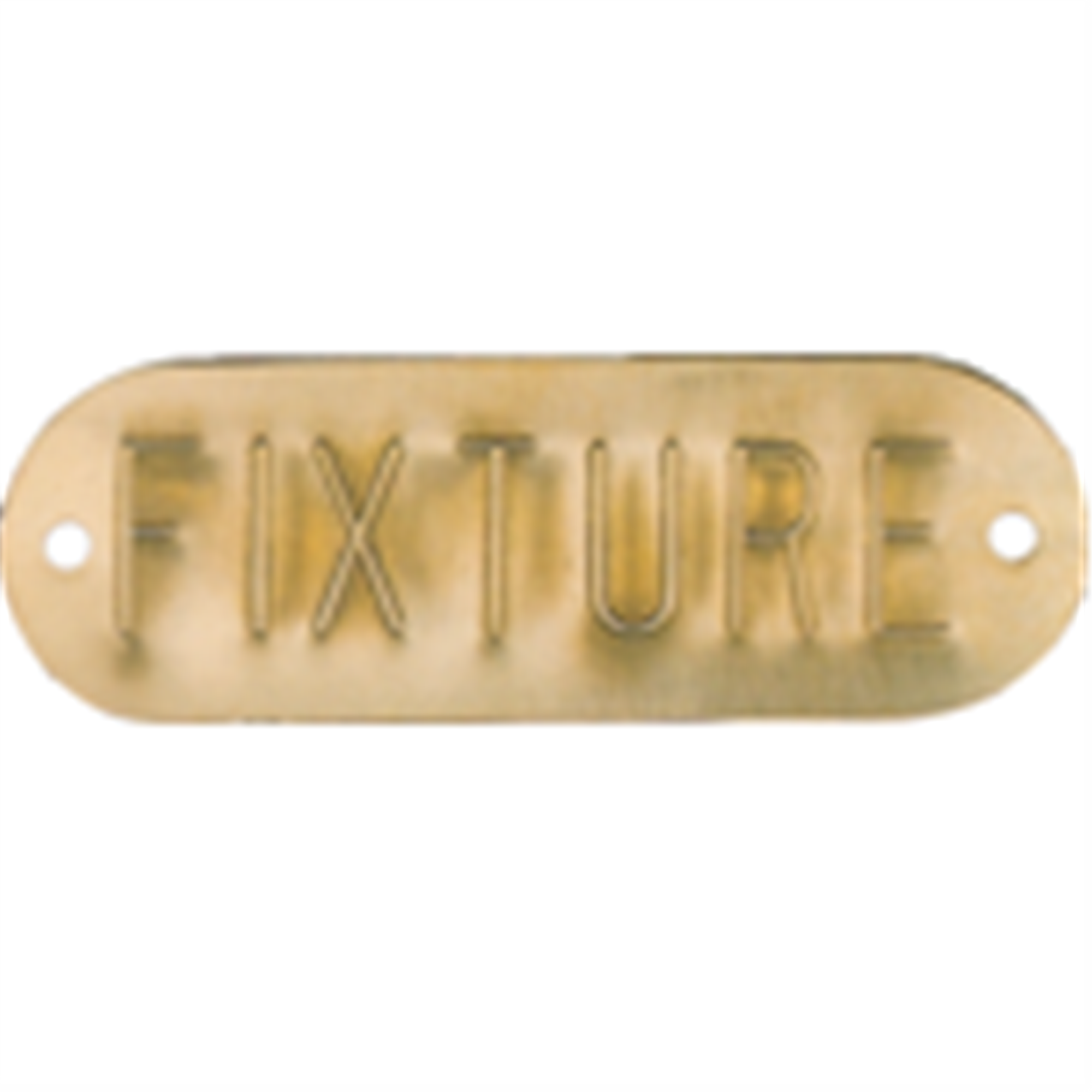 Embossed Metal Tags - Lettered - Brass | Carlton Industries