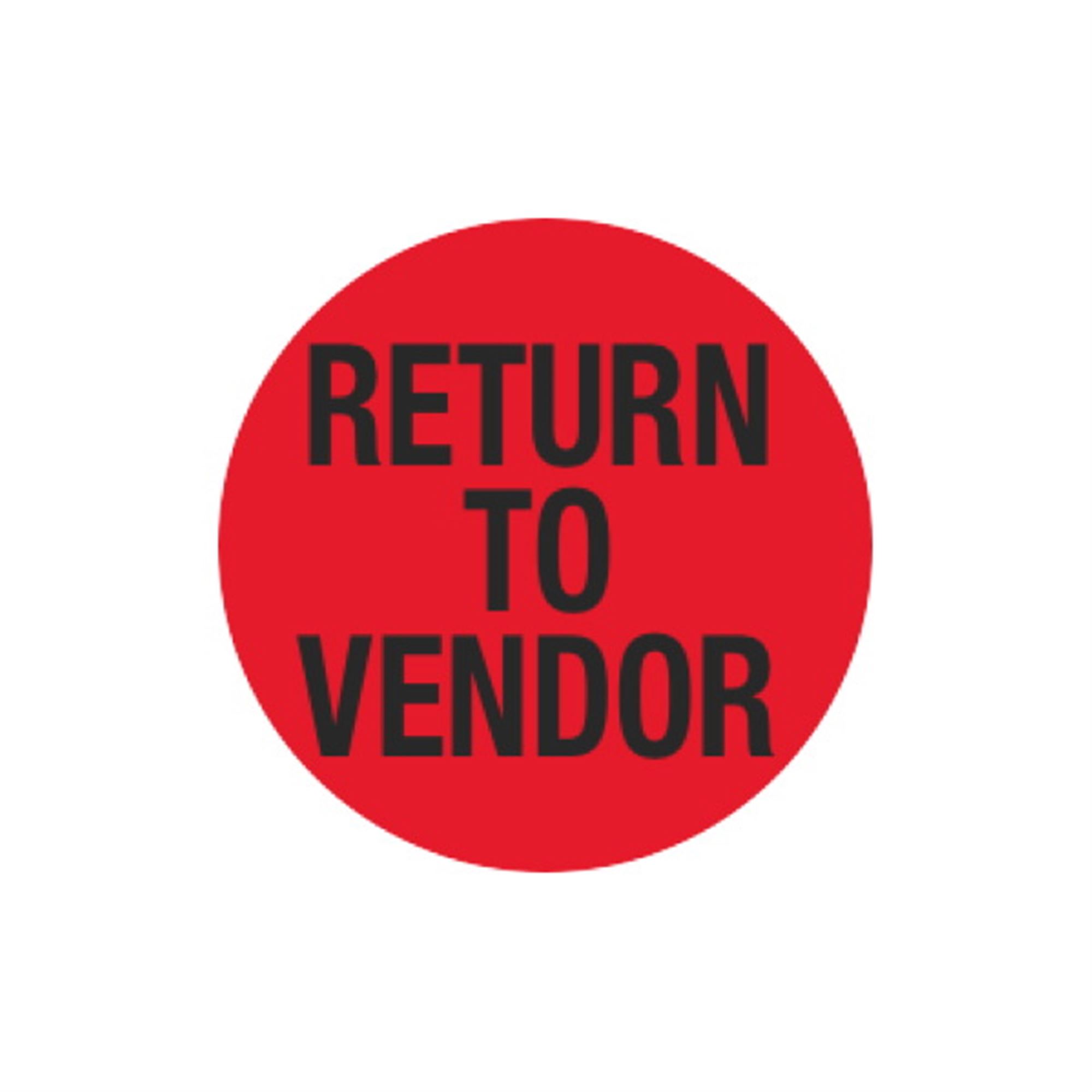 Return To Vendor - Inventory Label | Carlton Industries