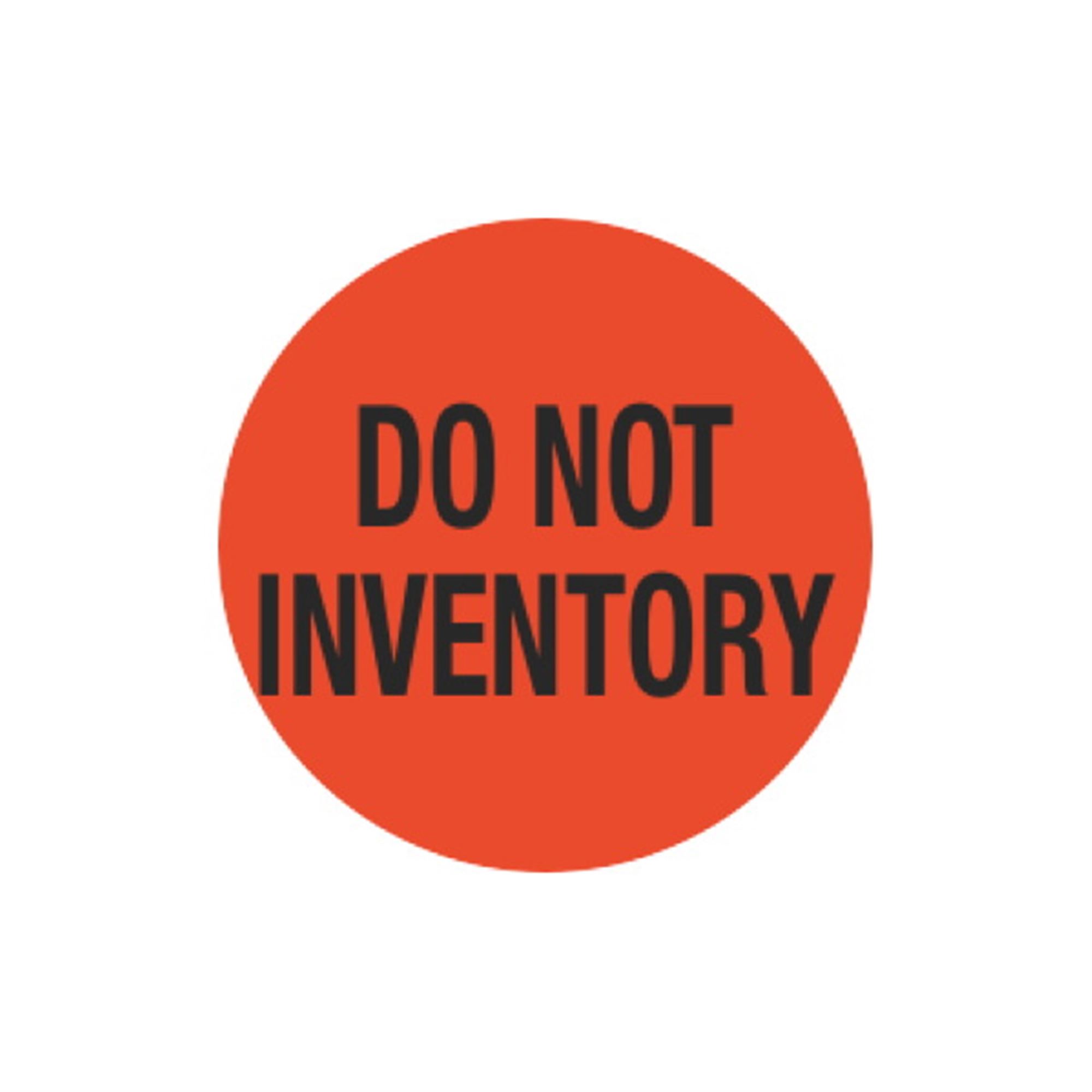 Do Not Inventory - Inventory Label | Carlton Industries