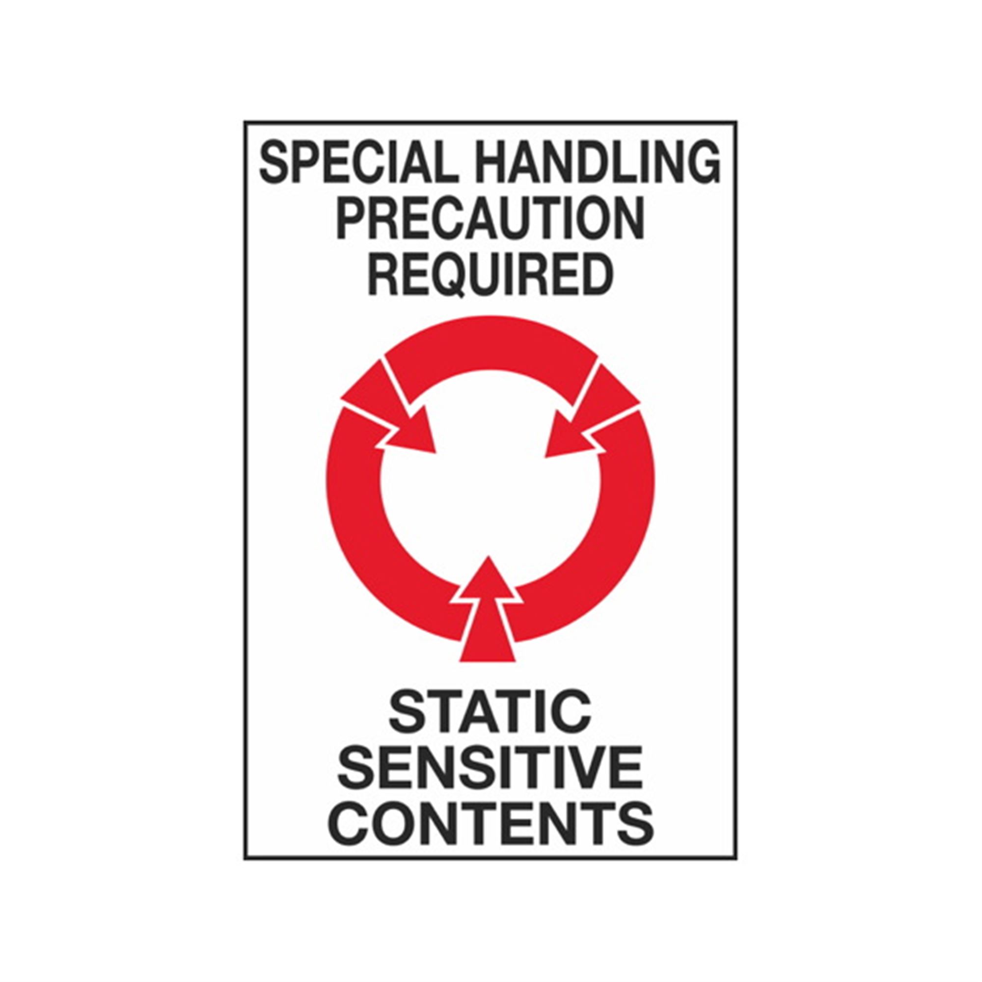 Special Handling Precaution Required... - Shipping Label | Carlton ...