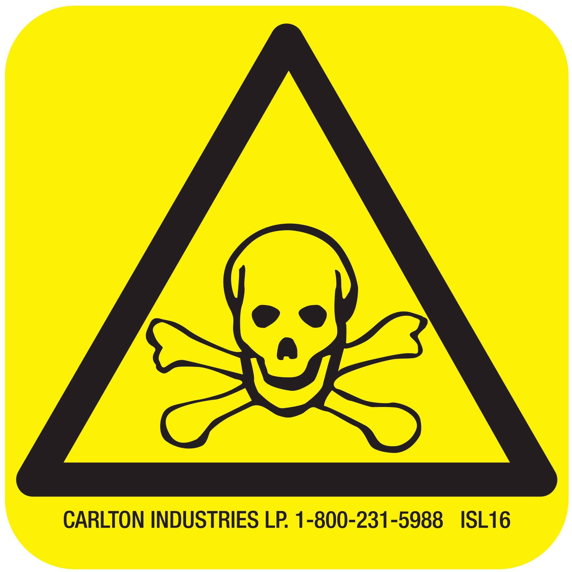 International Signs and Decals - Toxic Material | Carlton Industries