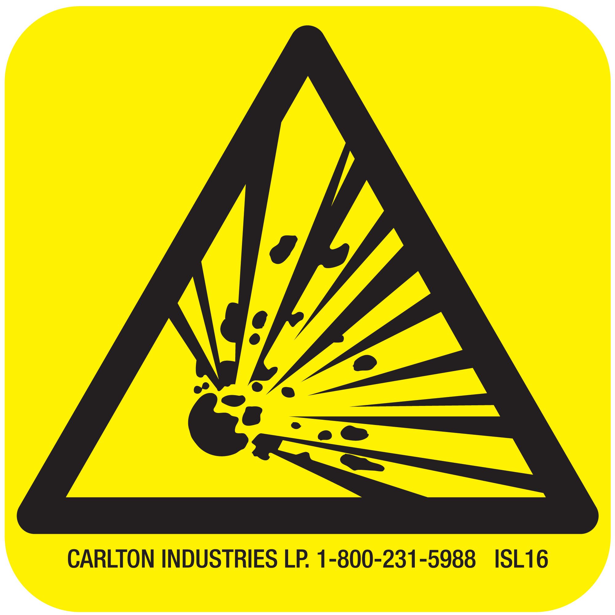 International Signs and Decals - Explosive Material | Carlton Industries