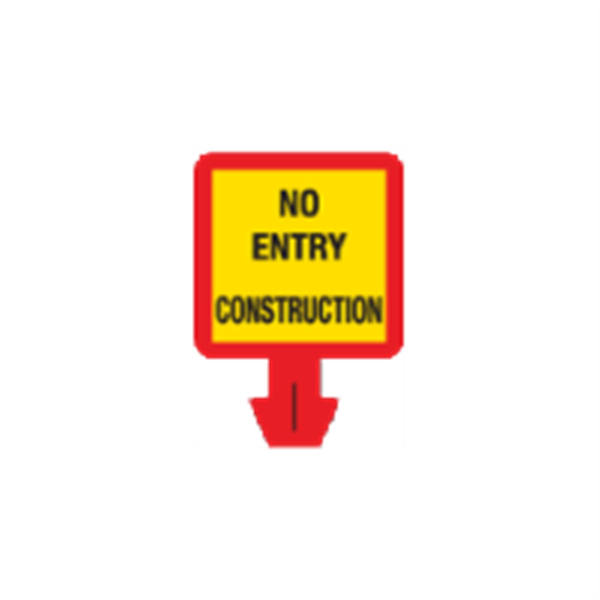 Warning Decal - No Entry Construction | Carlton Industries