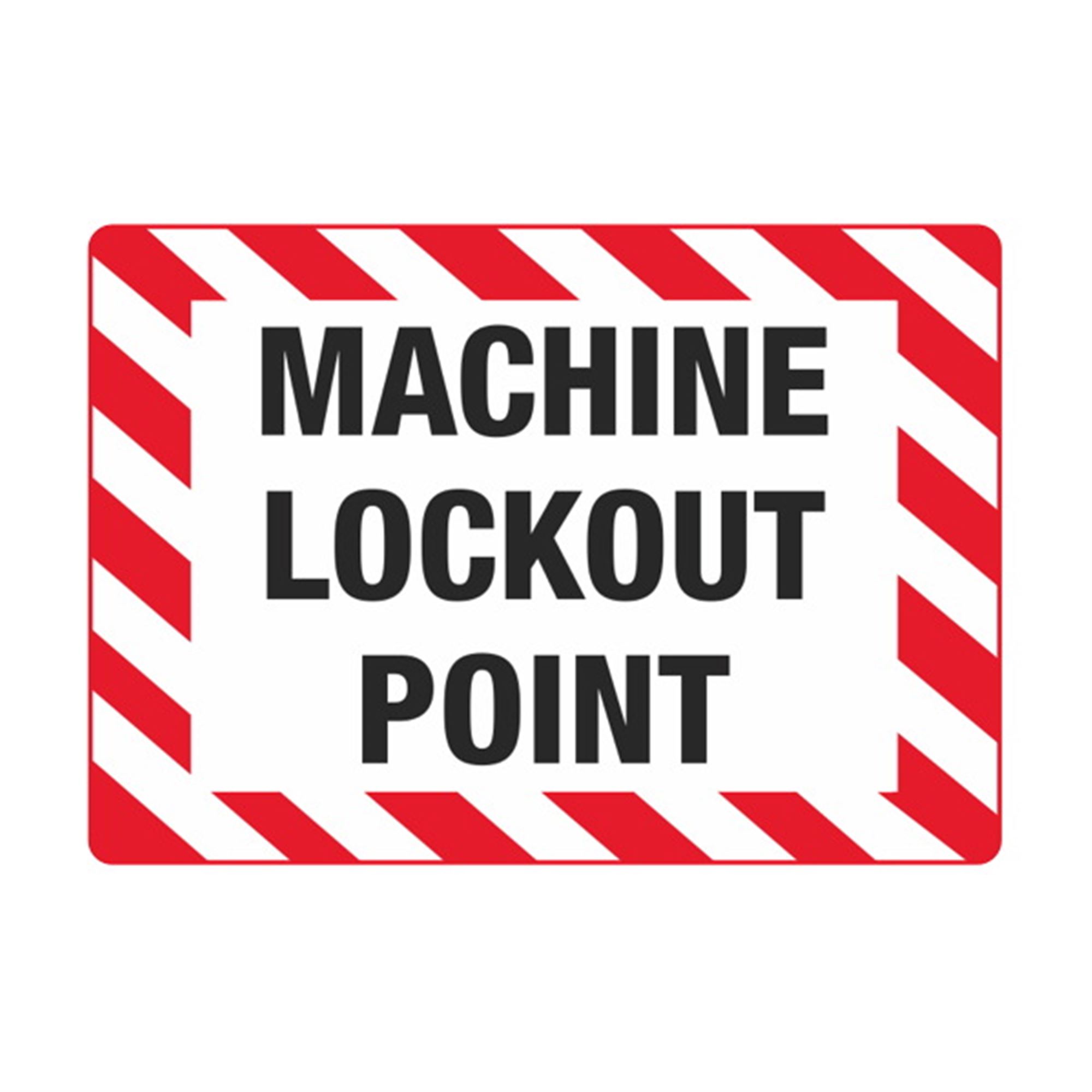 Electrical Decals - Machine Lockout Point 3 1/2 x 5 | Carlton Industries
