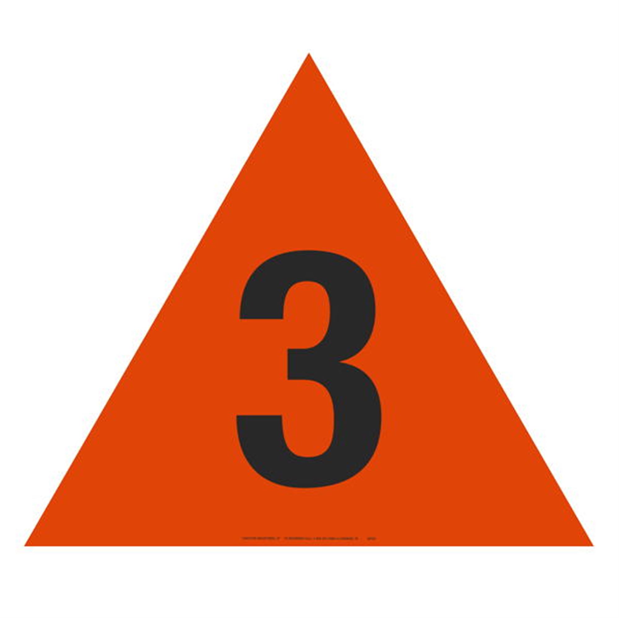 Military Fire Division Symbols - Triangle #3 | Carlton Industries